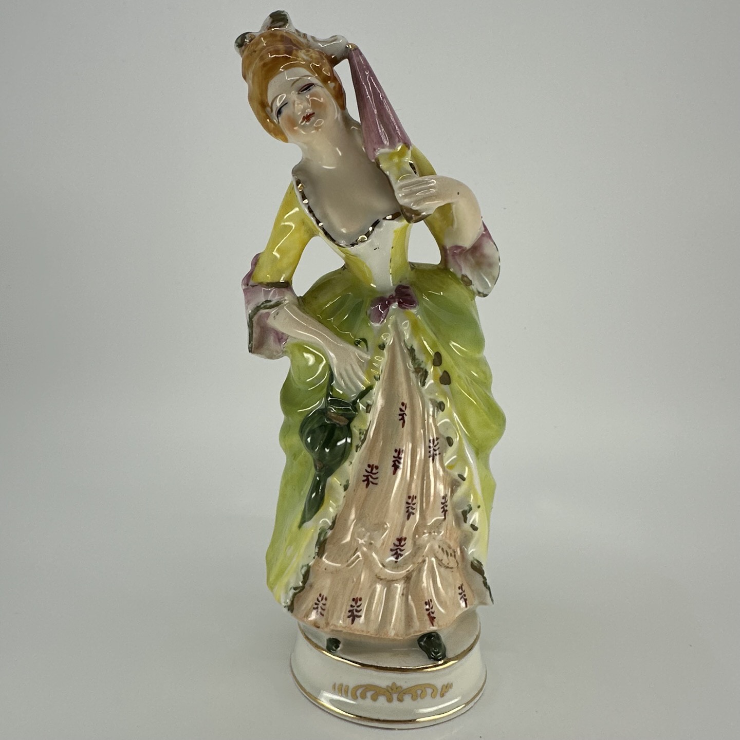 Vintage Moriyama Occupied Japan Victorian Lady Figurine