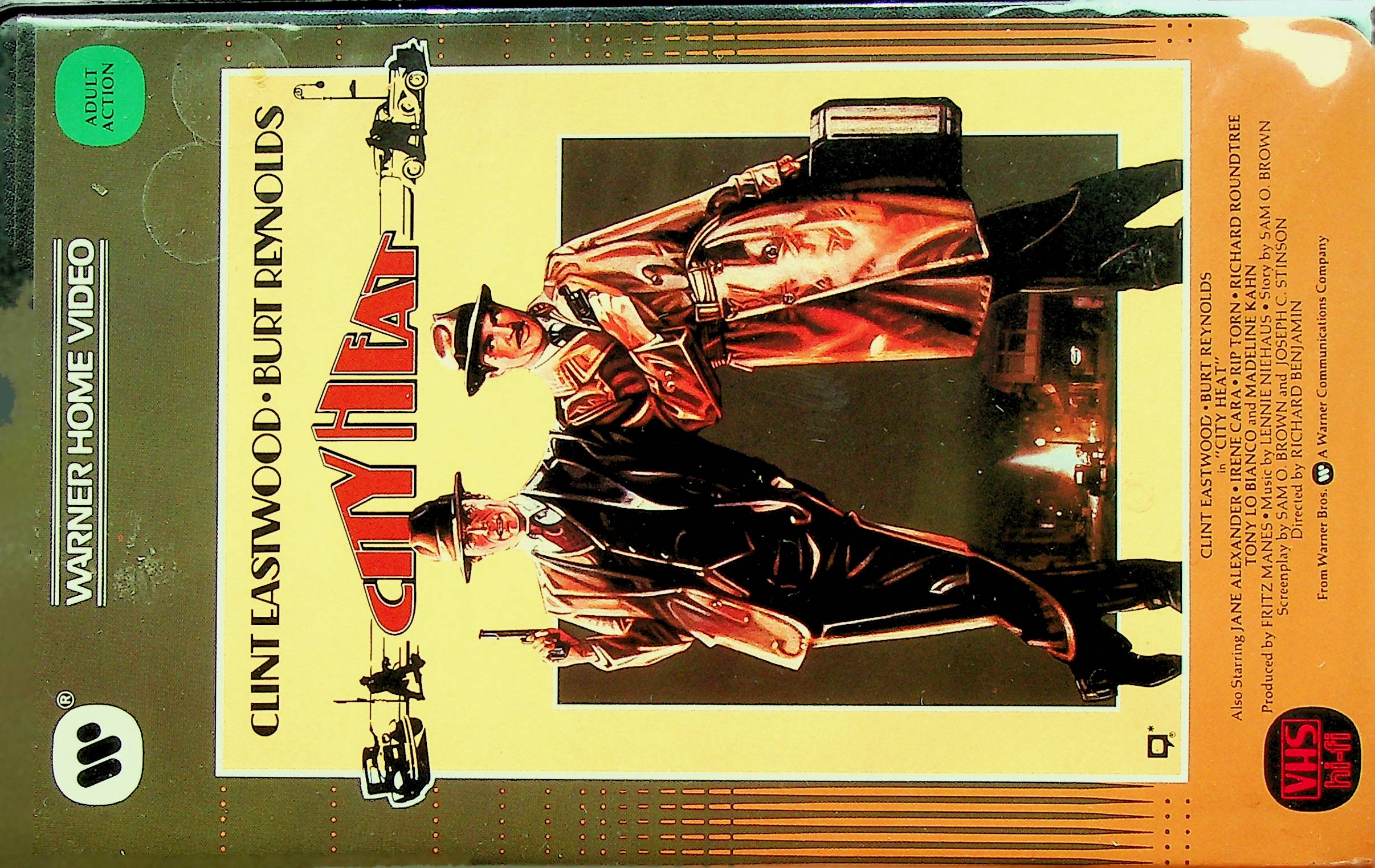 City Heat - VHS - Eastwood, Reynolds - Warner Home Video (1984) - PG ...