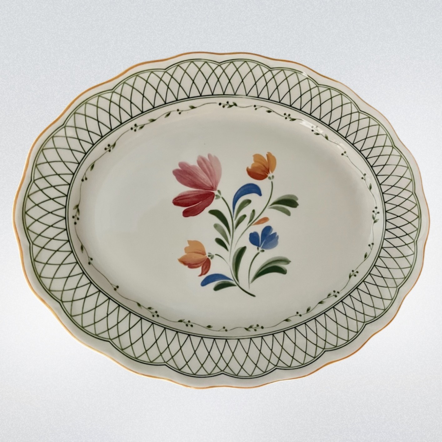 Nikko -Provincial Designs- “Hampton” -Vintage Oval Serving Platter ...