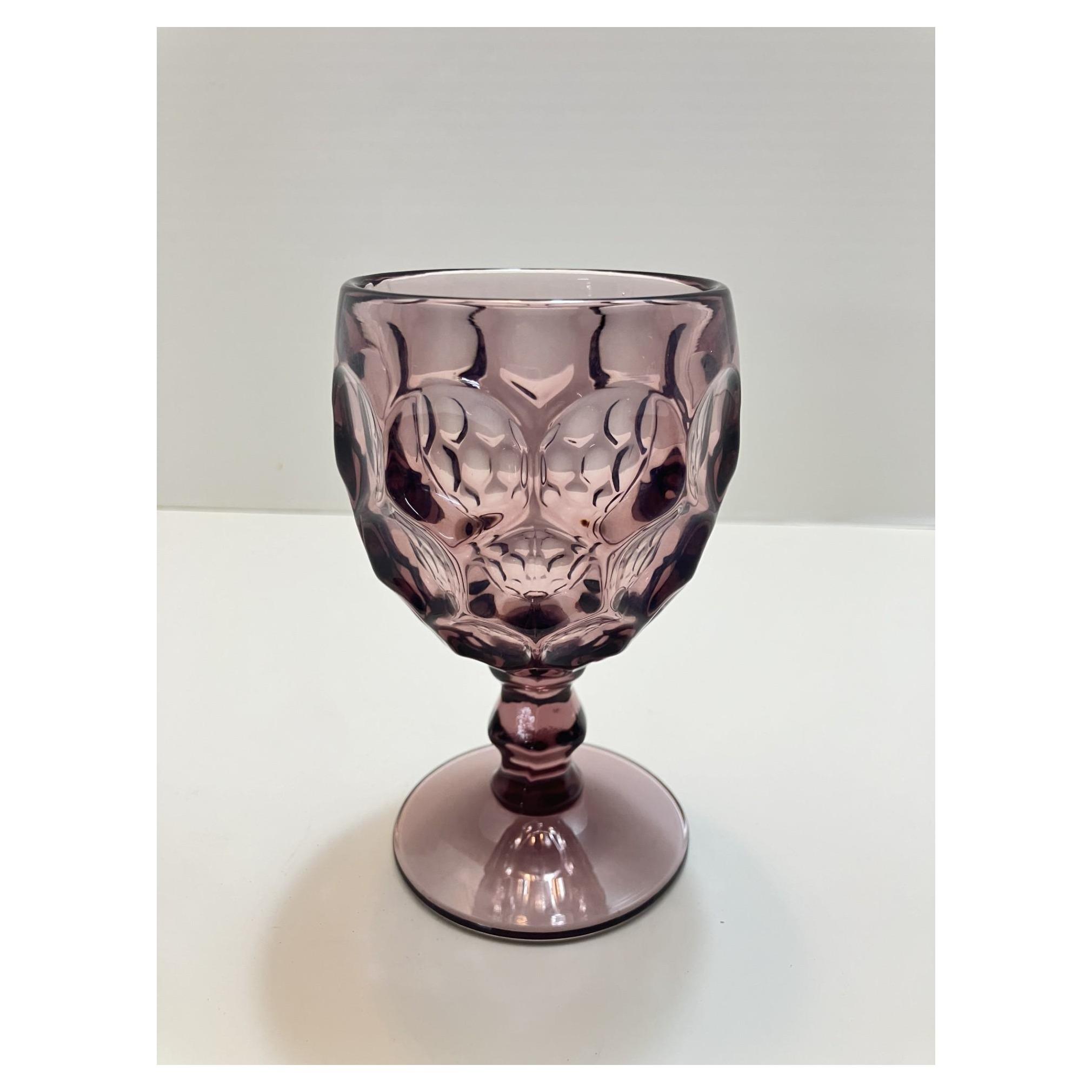 Provincial imperial glass, amethyst, purple water goblet