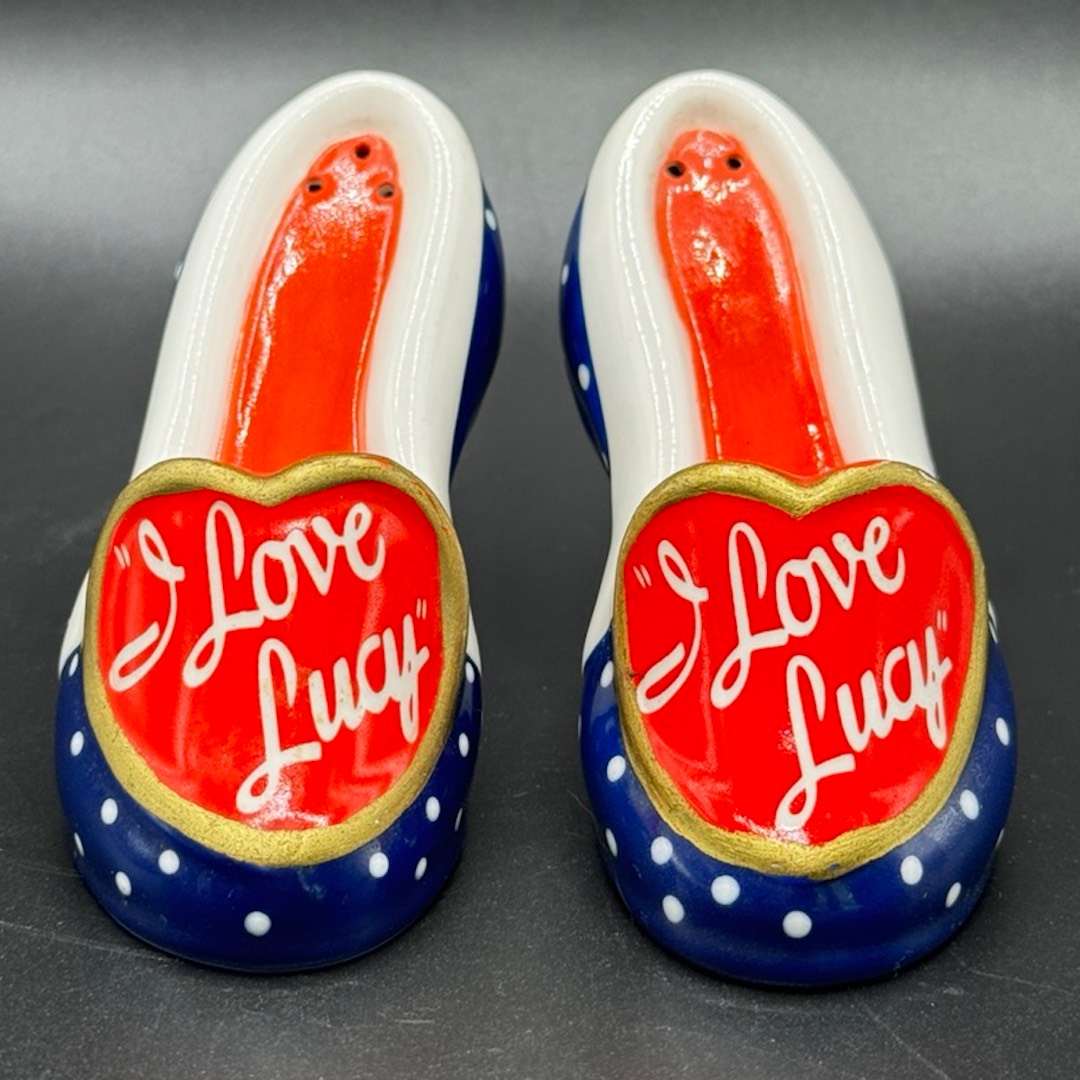 1999 I Love Lucy Heels Shoes Salt And Pepper Shakers Vandor