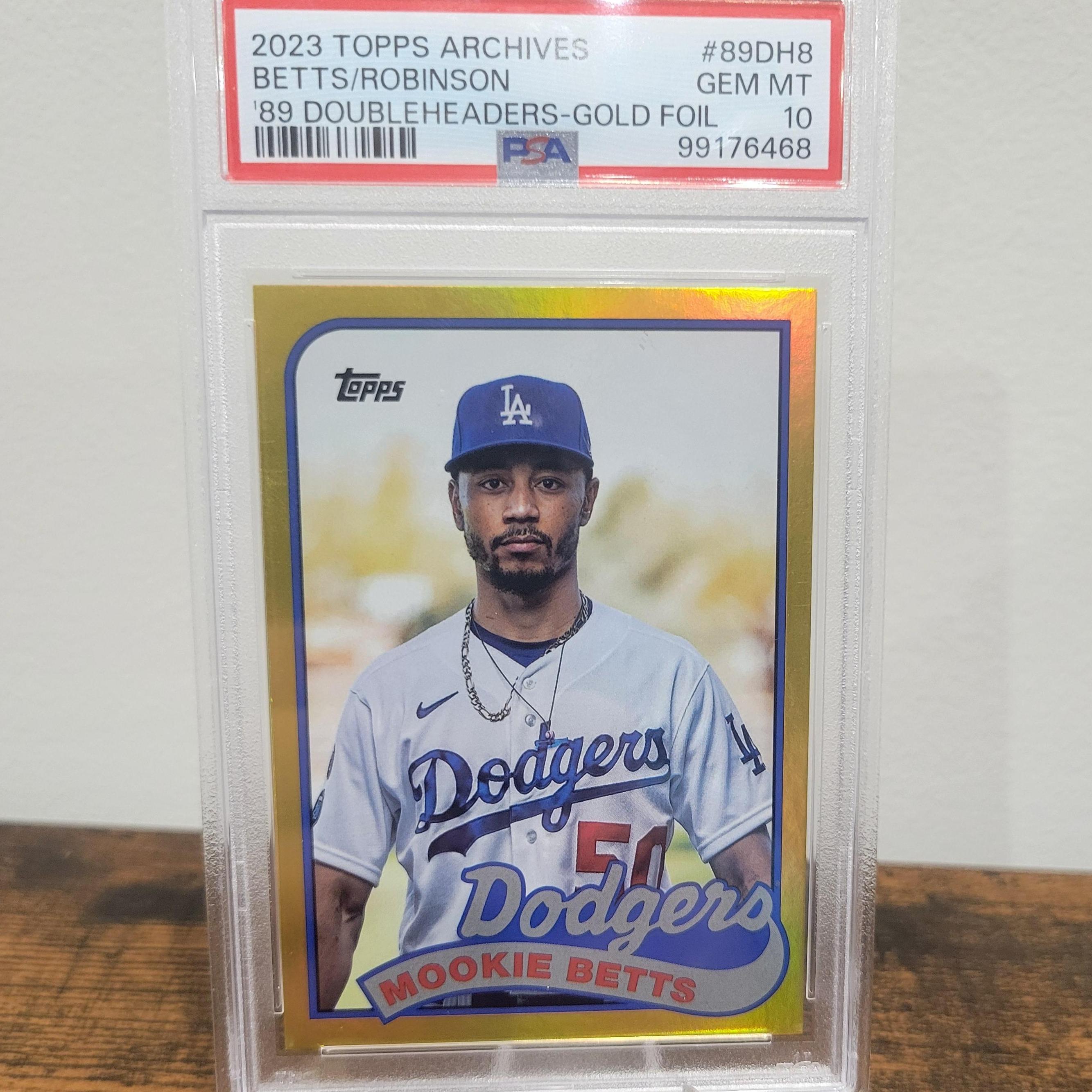Mookie Betts/Jackie Robinson Double Header PSA 10 3/50