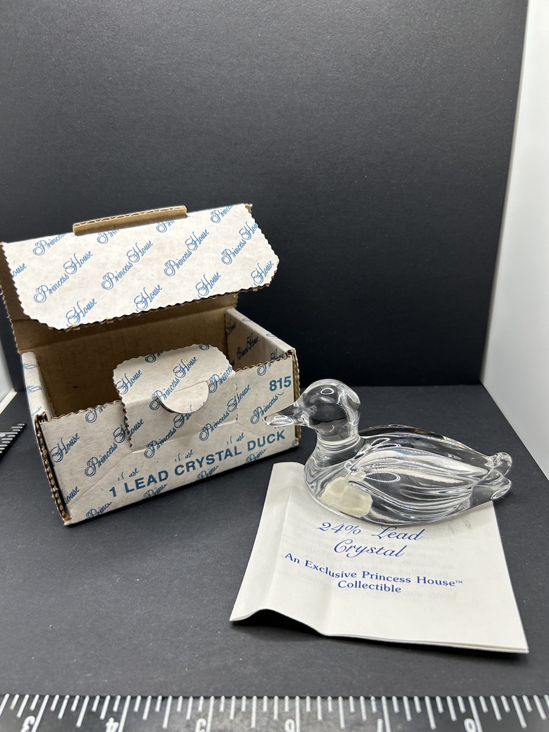 Princess House Lead Crystal Duck