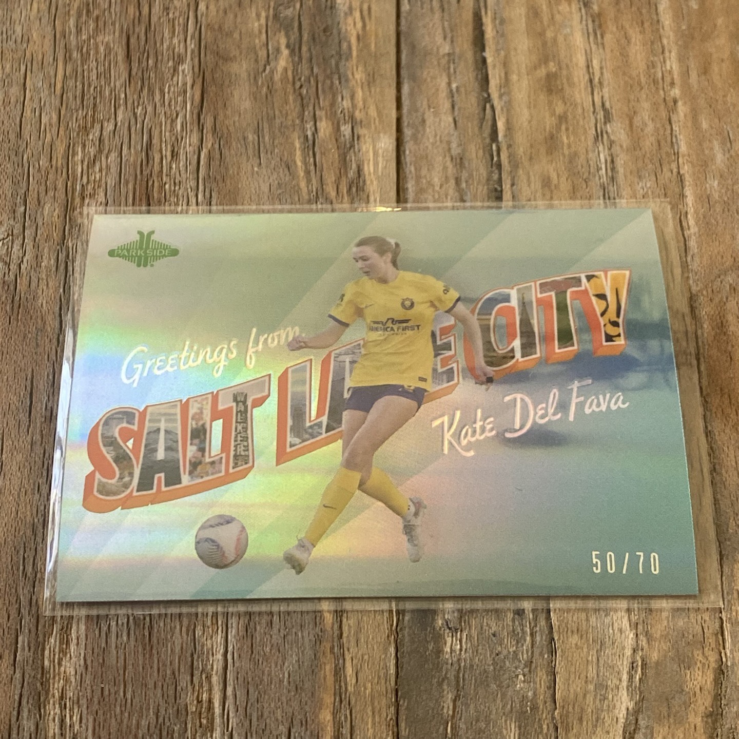 Kate Del Fava 2024 Parkside Pacific NWSL Hometowns 50/70 Utah Royals ...