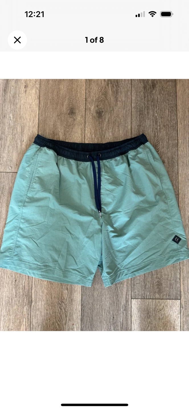 Free Fly Shorts Mens XXL Green Stretch Running Gym Outdoor Lightweight