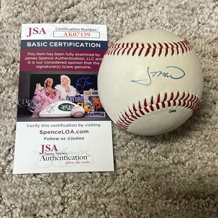 JD Drew sweet spot JSA minor league baseball