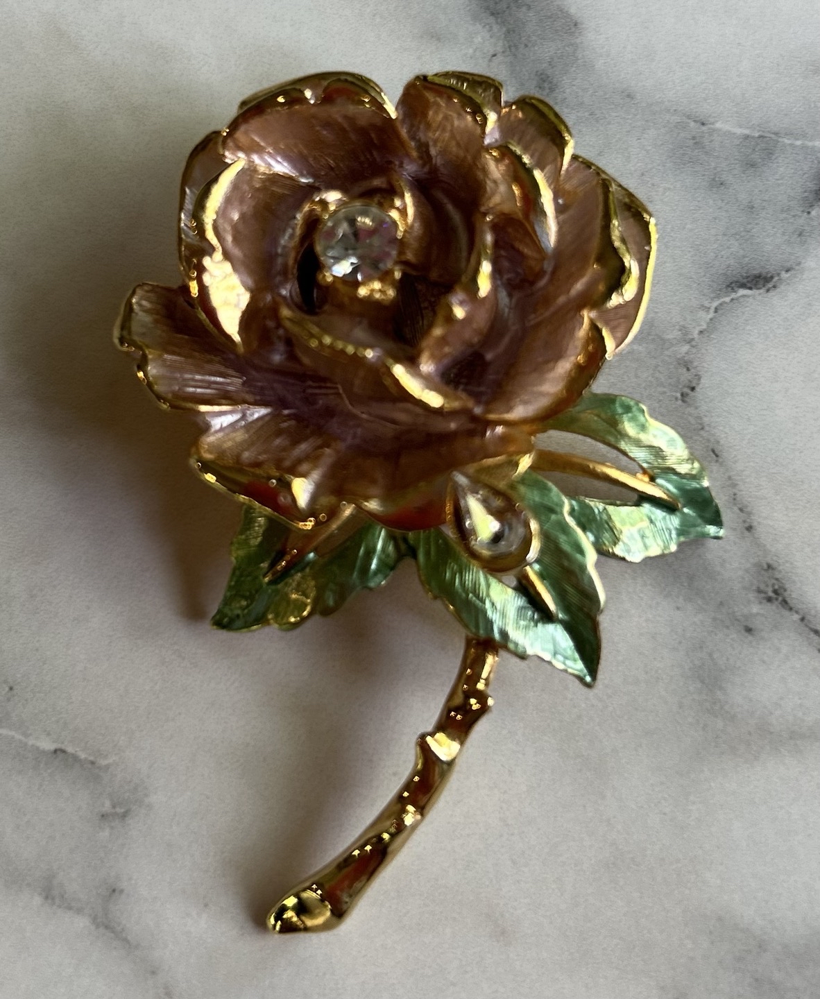 English Rose 1997 Princess Diana Tribute Brooch