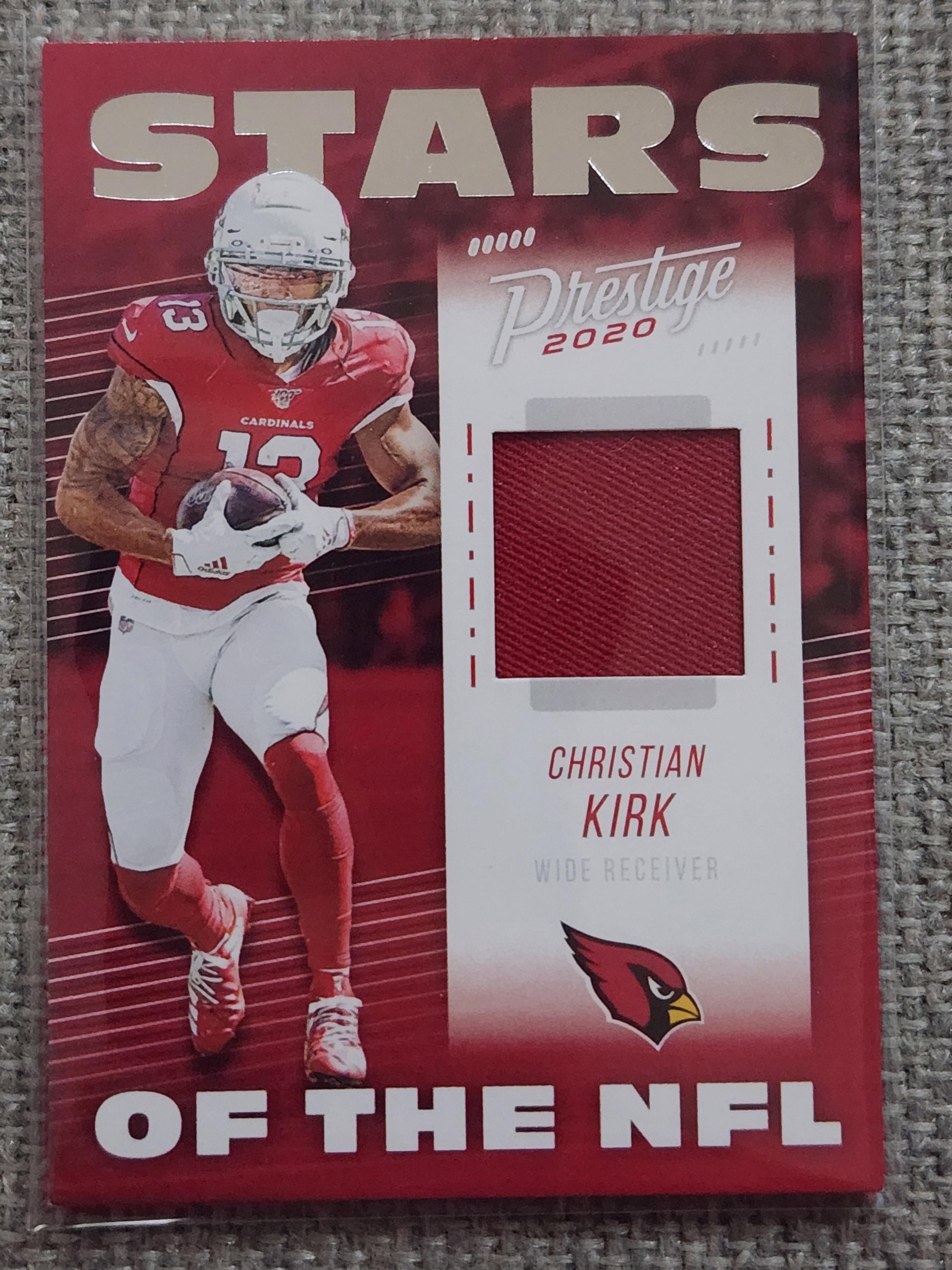 Christian Kirk 2020 Prestige Stars of the NFL Player Worn Jersey Card