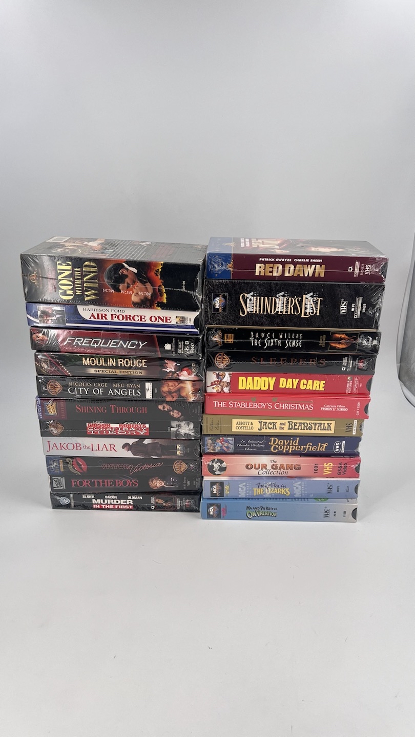 Lot Of 22 Sealed VHS Various Titles Lot #1