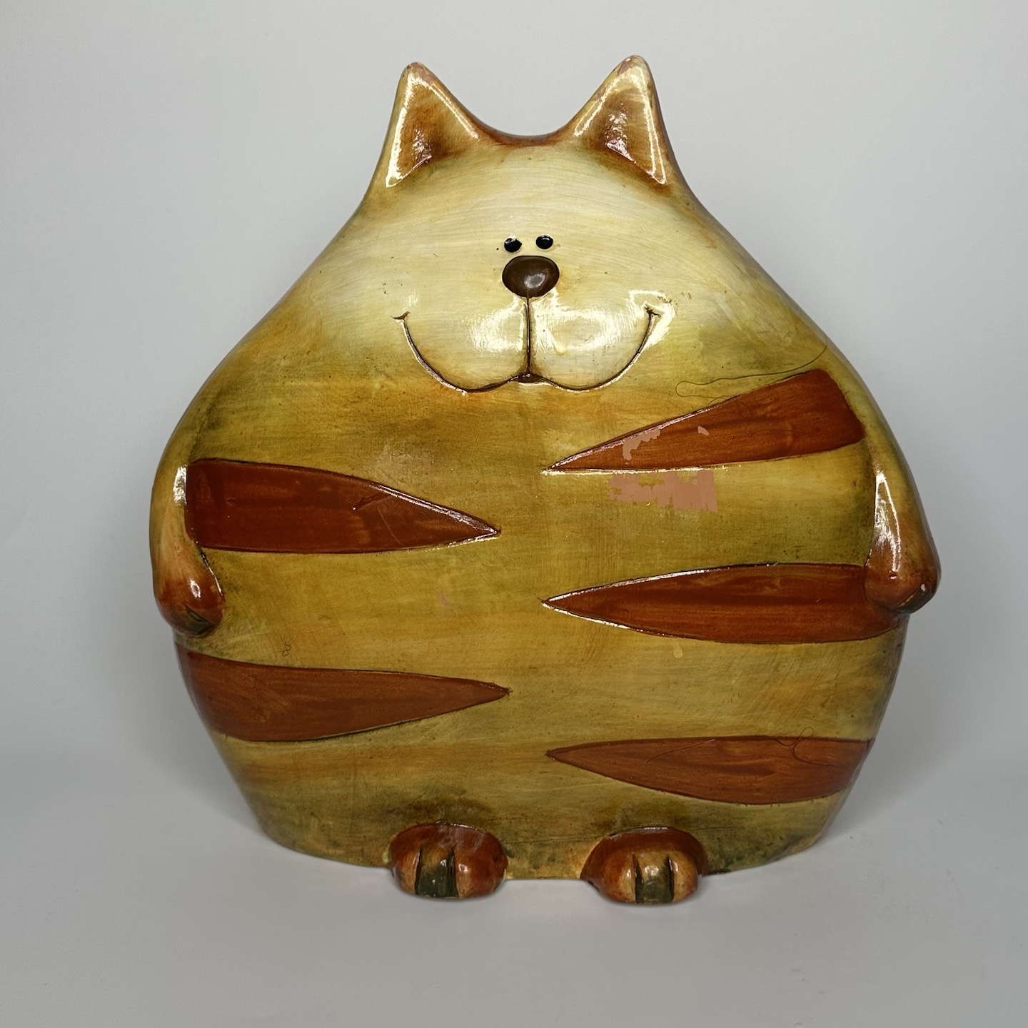 Fat Cat Pottery Hand Painted