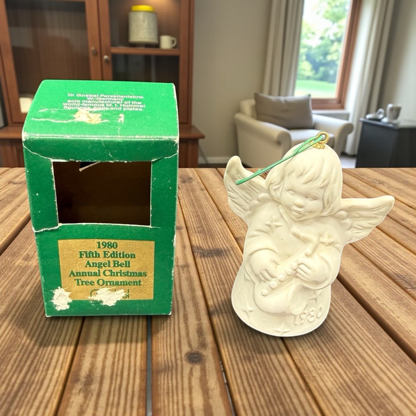 1980 Fifth Ed. Goebel Annual Christmas Bell Ornament / Boxed Bisque ...