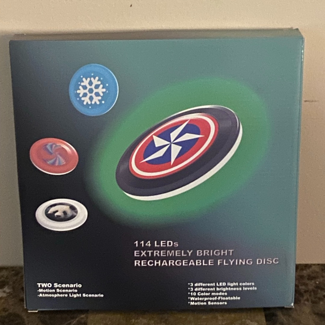 Extremely Bright Rechargeable Flying Disc