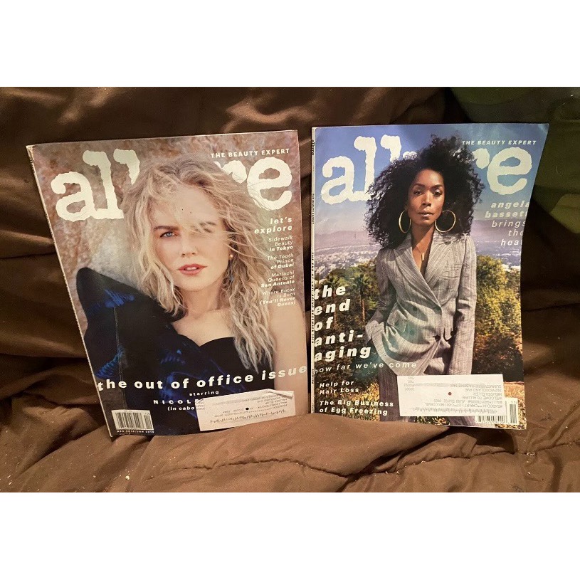 2 Allure Magazine issues Nicole Kidman Angela Bassett 2018 - 2019