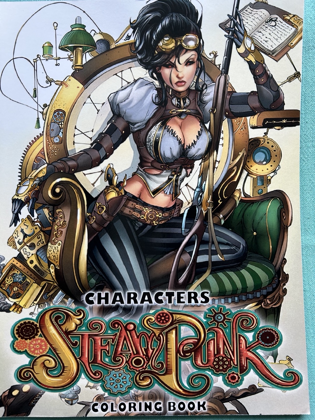 Steam Punk Characters Coloring Book