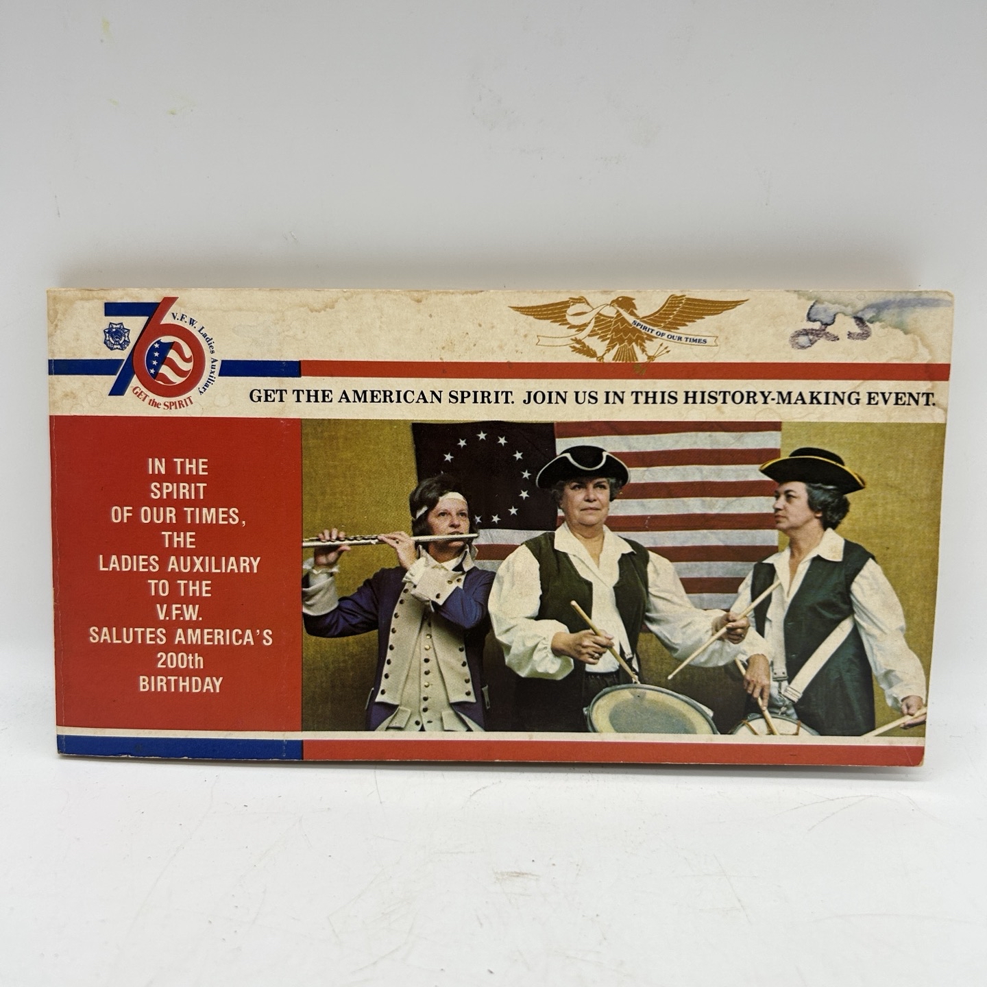 Ladies Auxiliary VFW Bicentennial 1976 Postcard Book