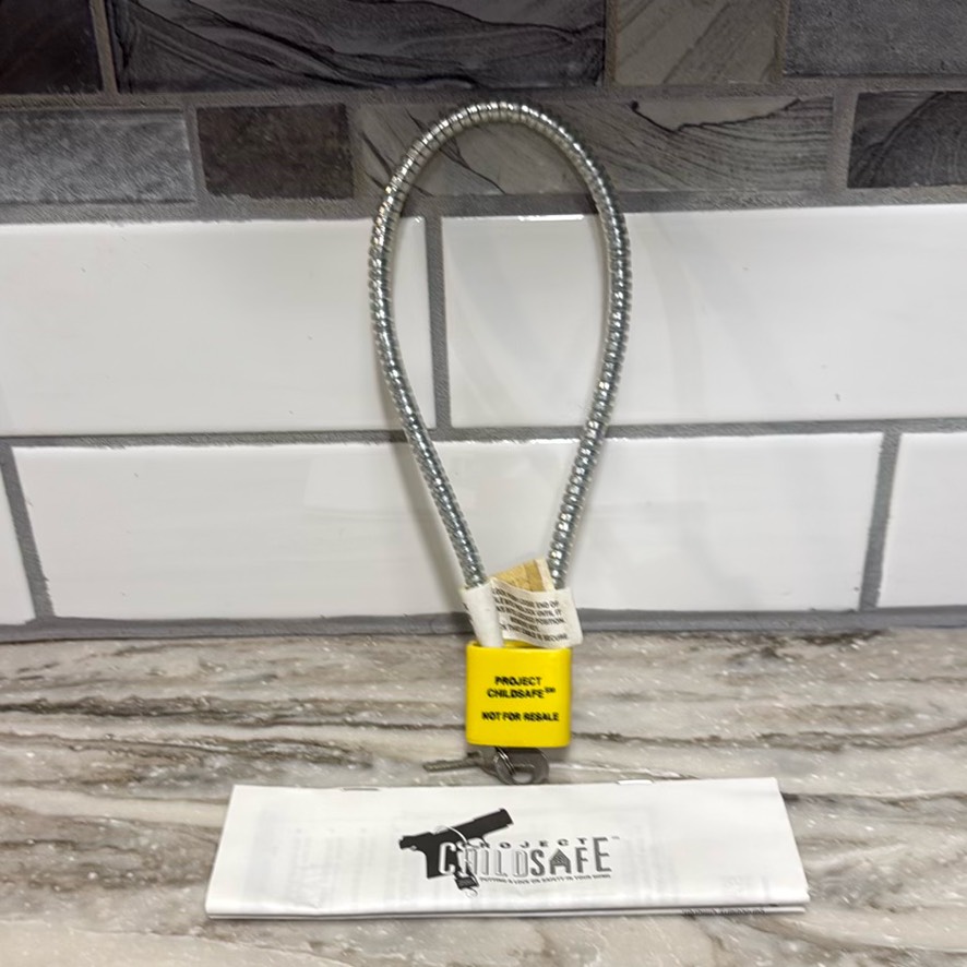 Project Child Safe Cable Style Gun Lock New