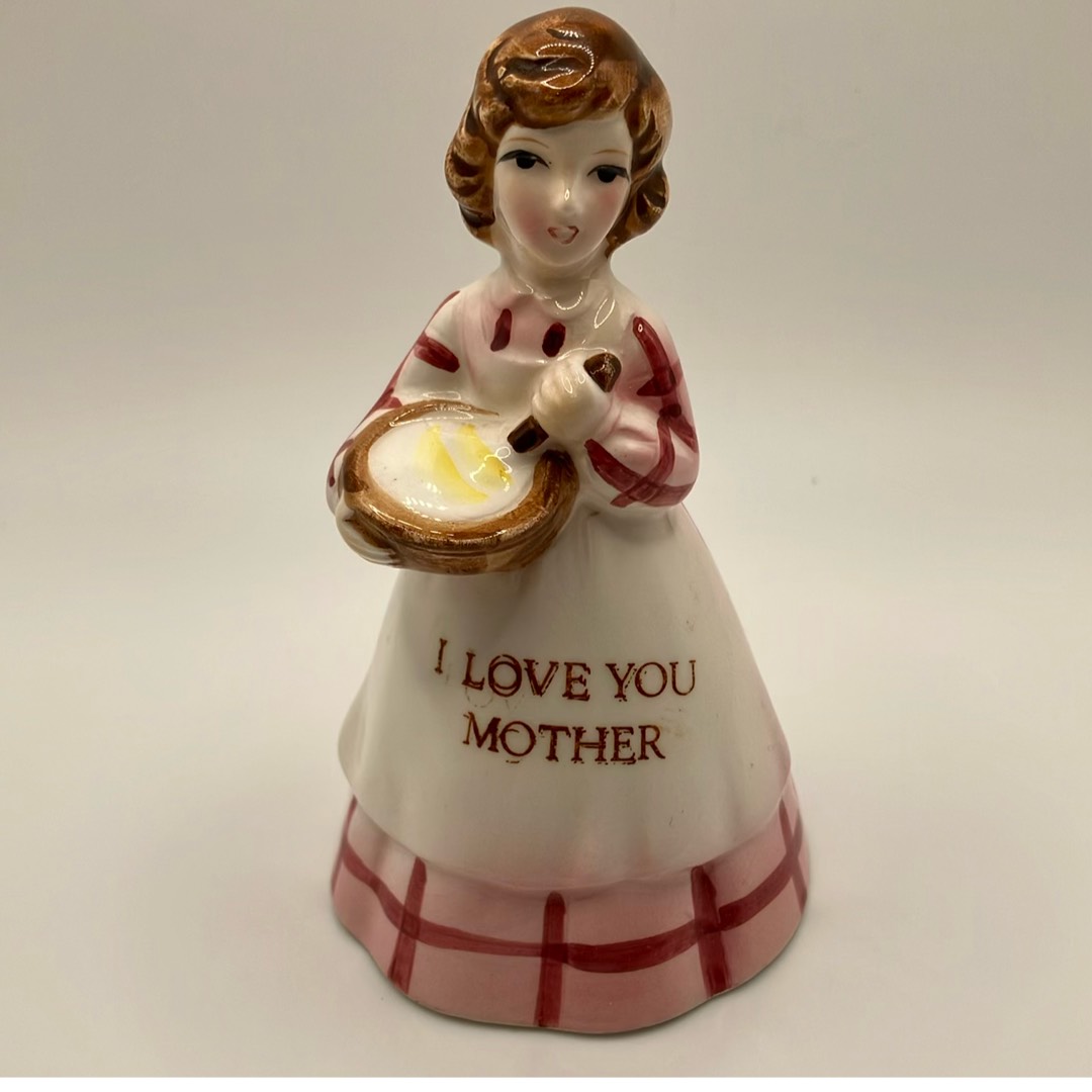Norcrest “I Love You Mother” Bell With Sticker (read)