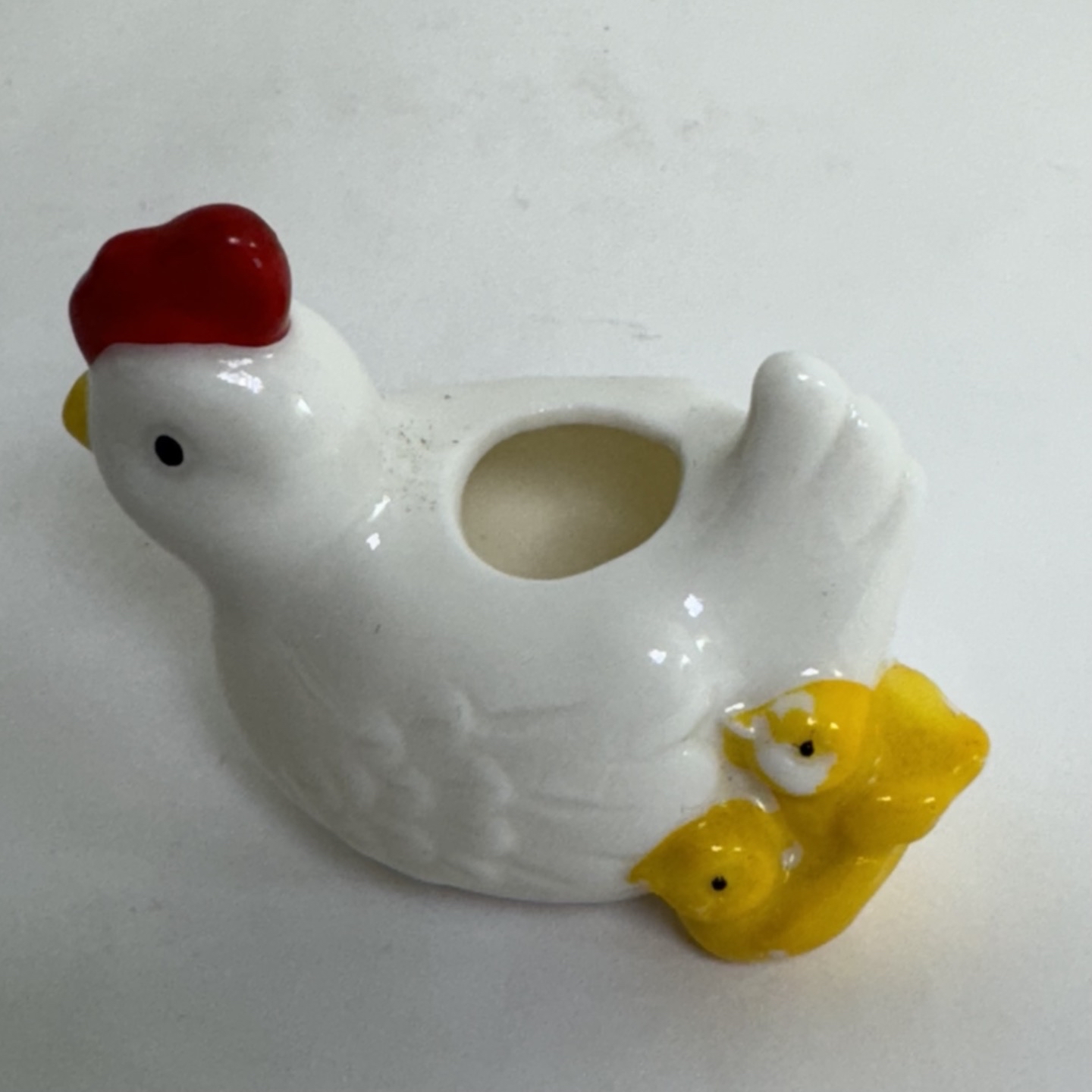 Chicken Chicks Porcelain Toothpick Holders Farmhouse Kitchen Decor
