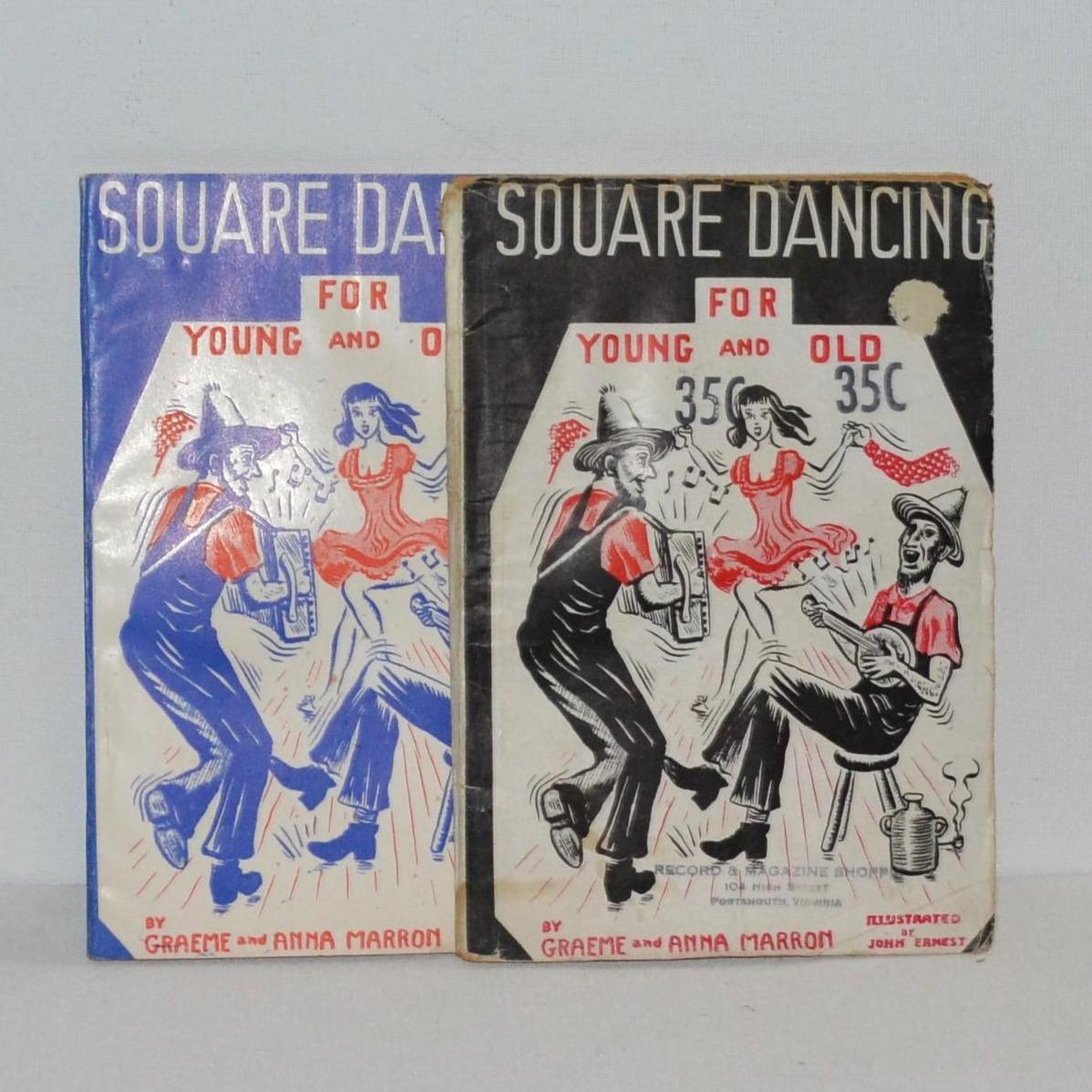 Pair Of Vintage Square Dancing Books 1944, 1945 Illustrated ...