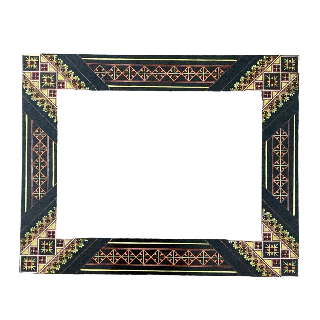 01. Beautiful Vintage Handcarved And Painted Ukrainian Frame