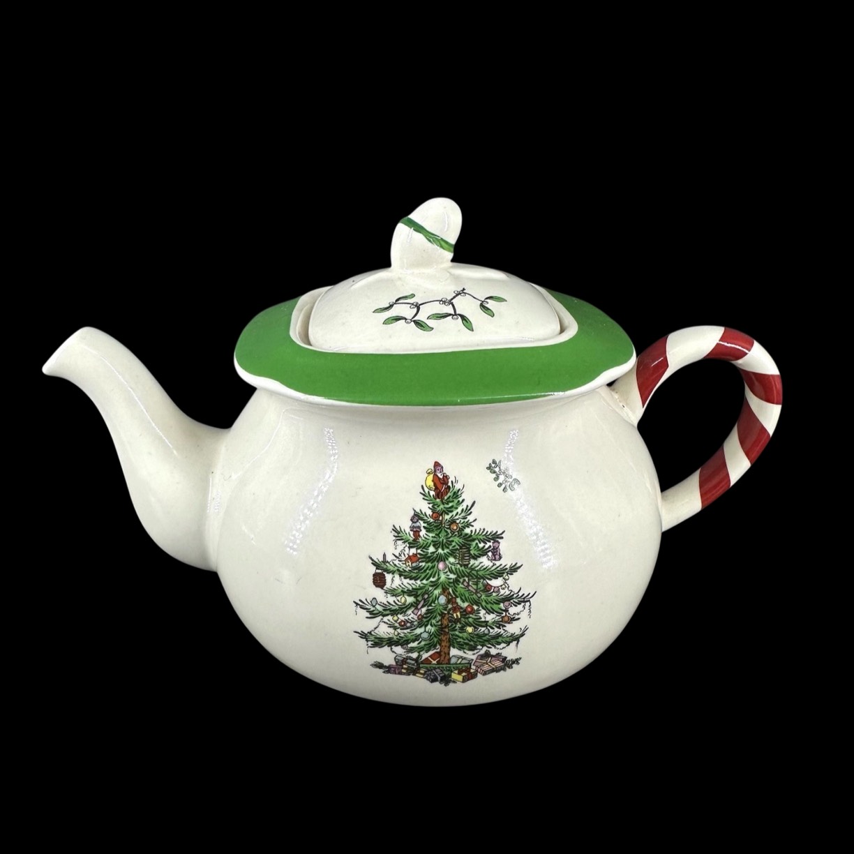 Spode Spearmint & Christmas Tree Tea Pot