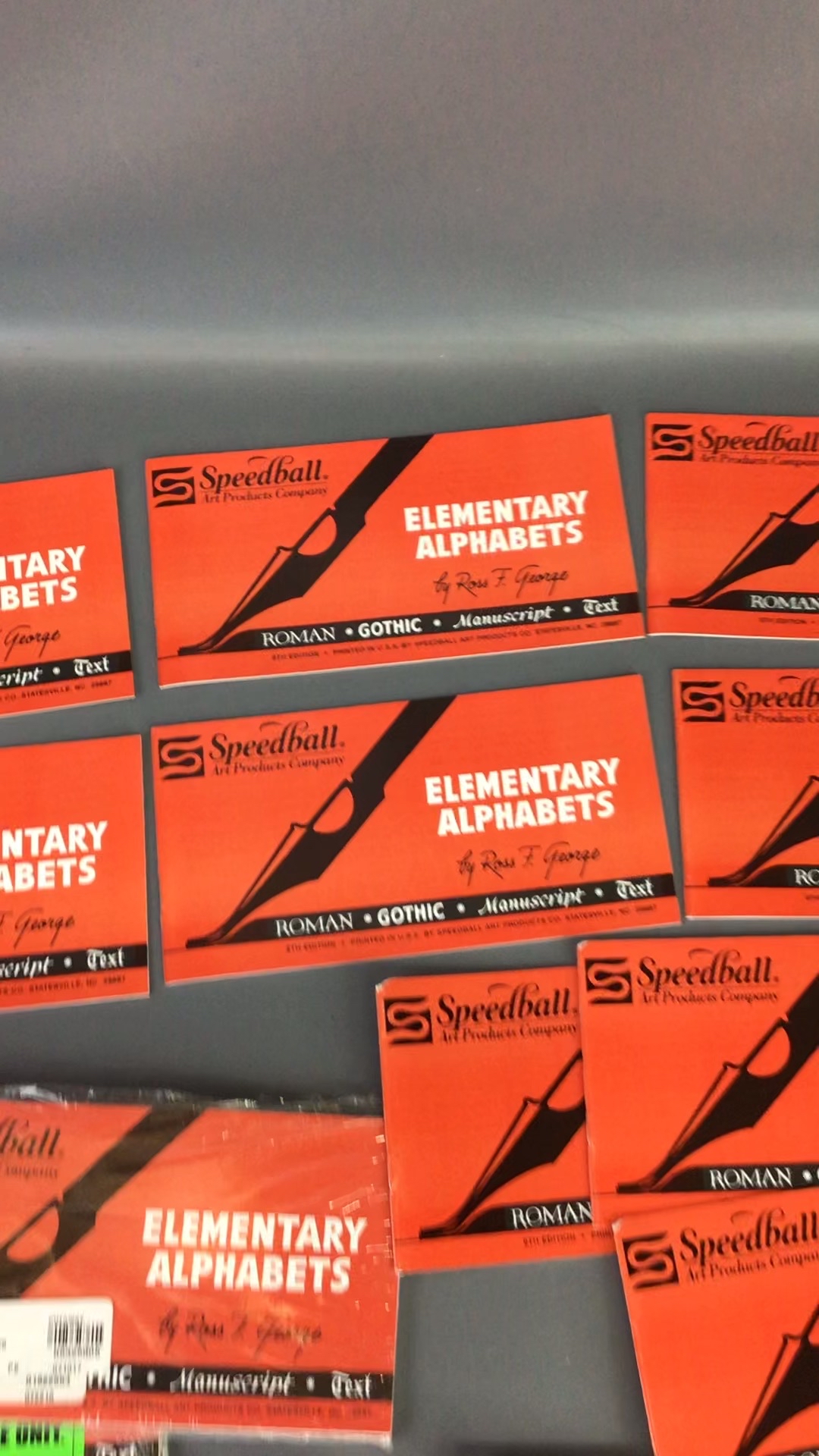Speedball Elementary Alphabets 6th Edition Booklet Bulk Lot Of 33 ...