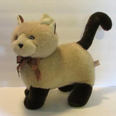 vintage Playful Pals Siamese cat stuffed animal kitten plush 90s kitty