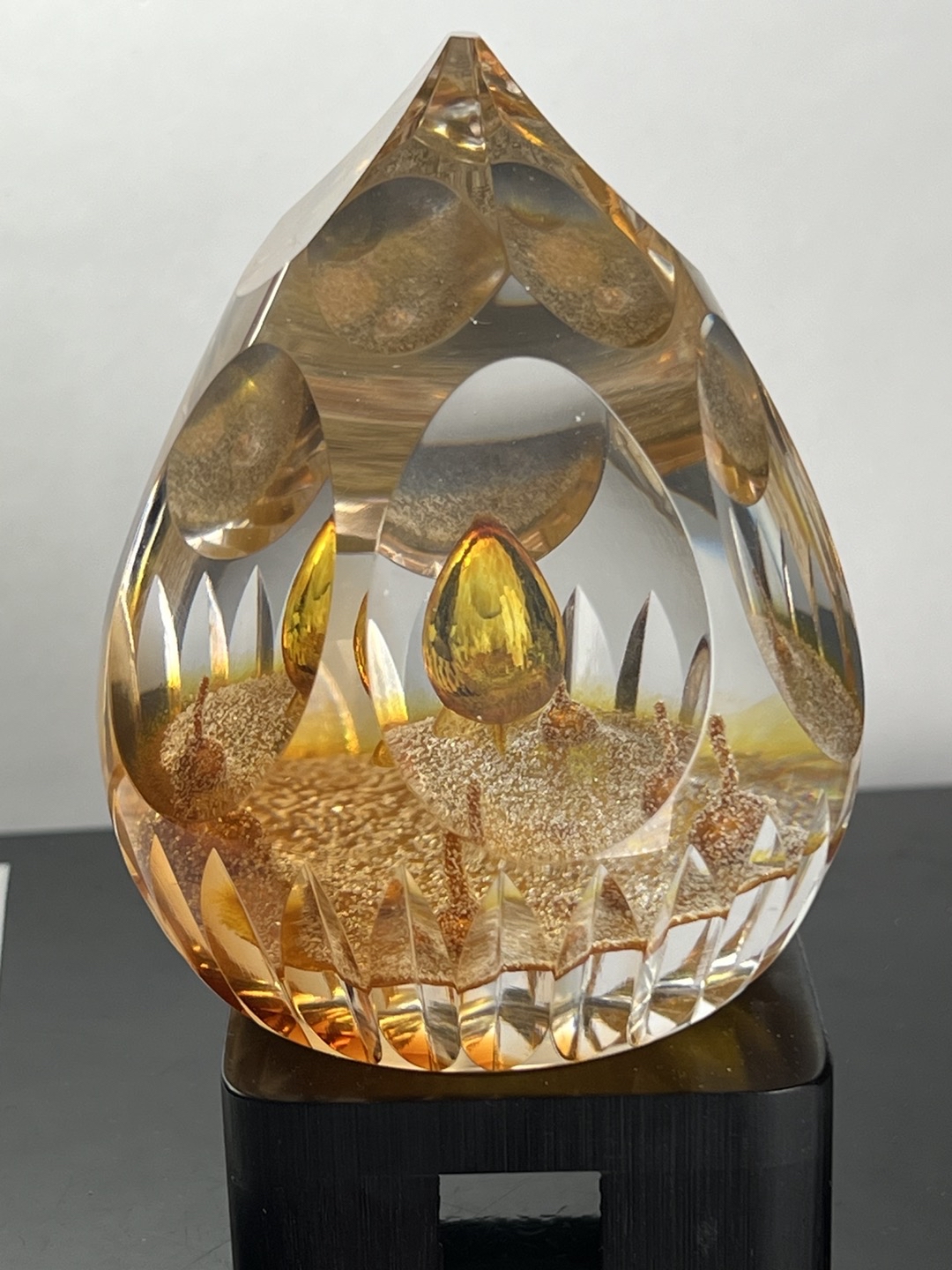 #29 - Caithness Limited Edition Faceted Glass Paperweight
