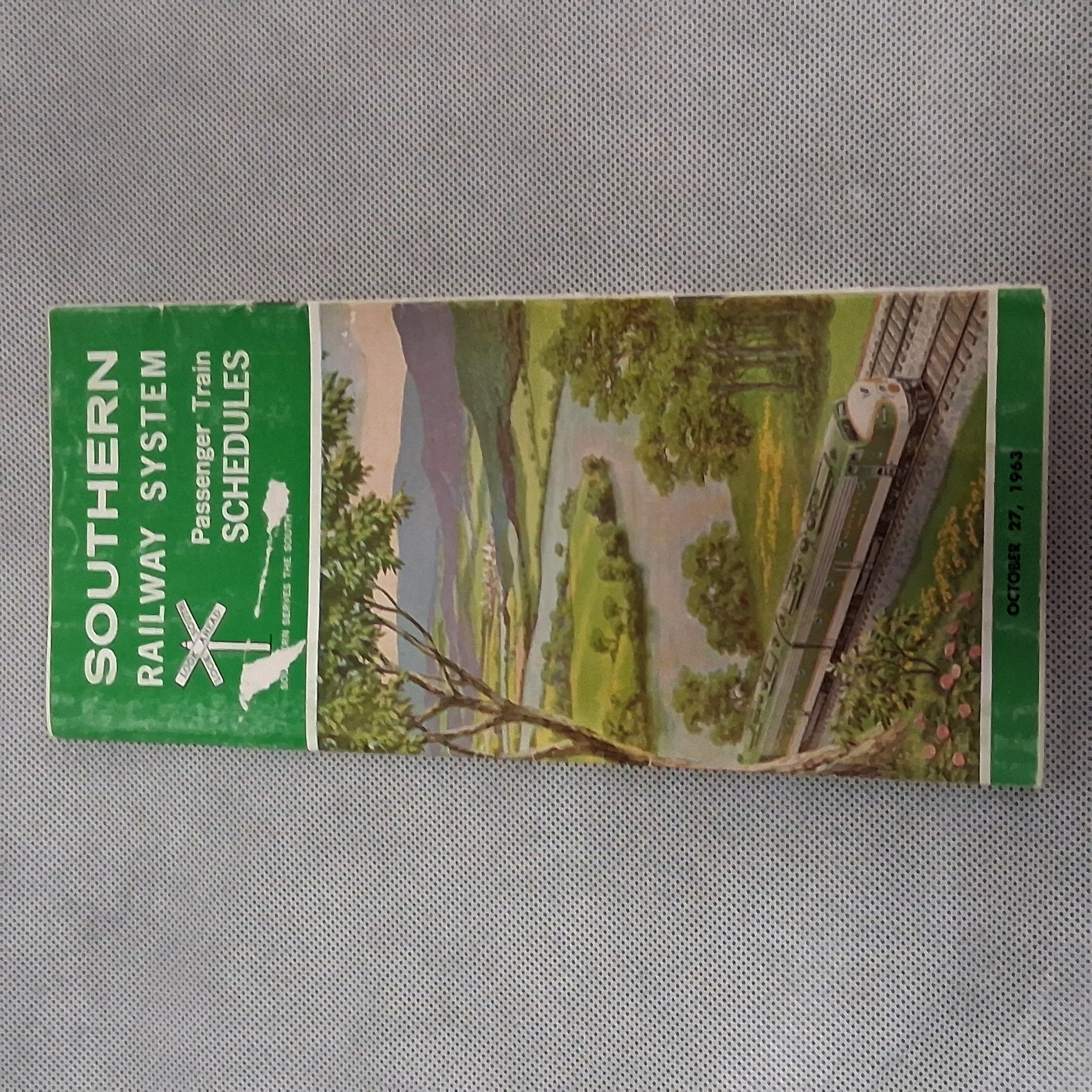 1963 Southern Railway System Timetable Passenger Train Schedules Railroad
