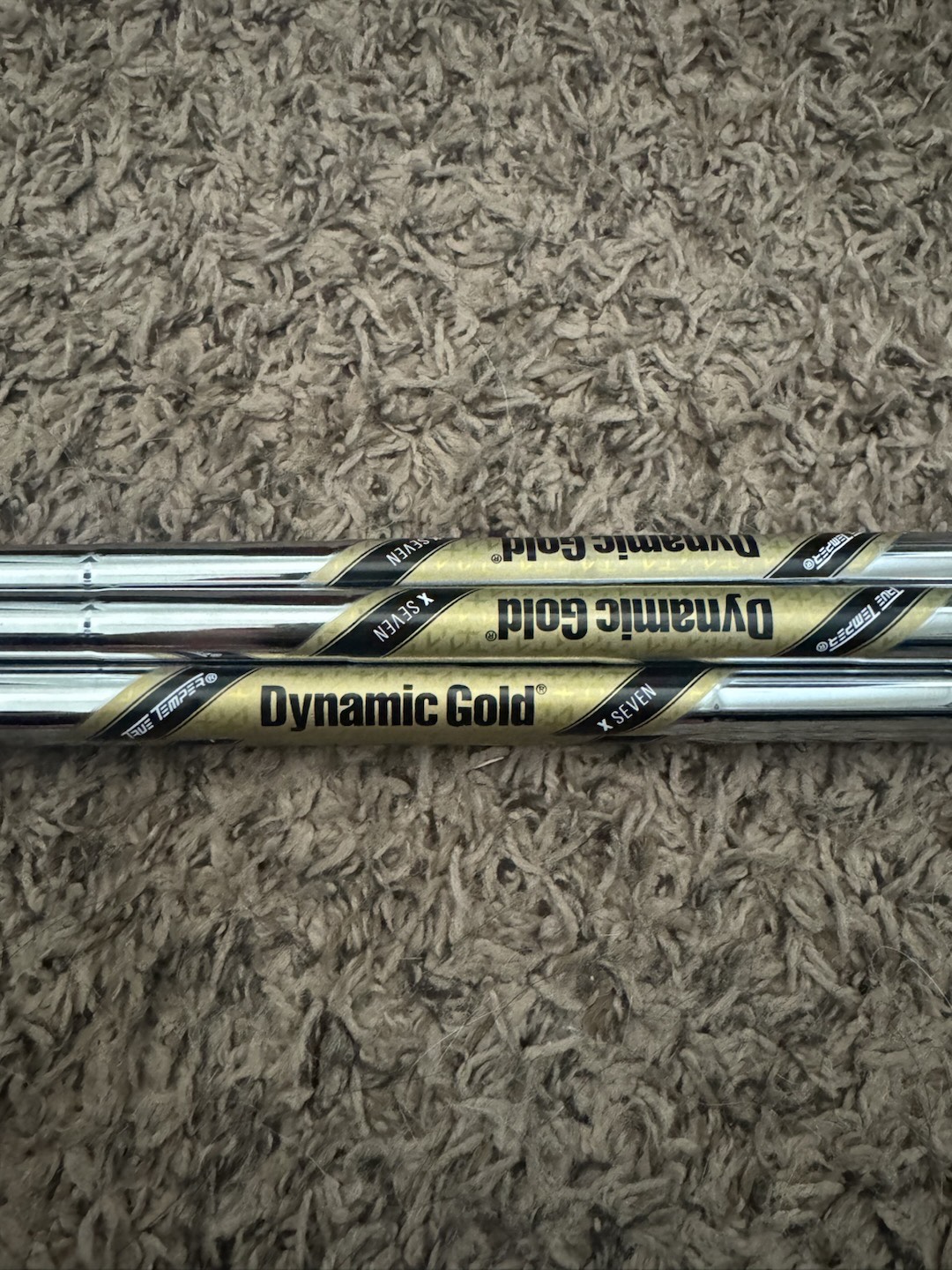Dynamic Gold X7 iron shafts 5-PW