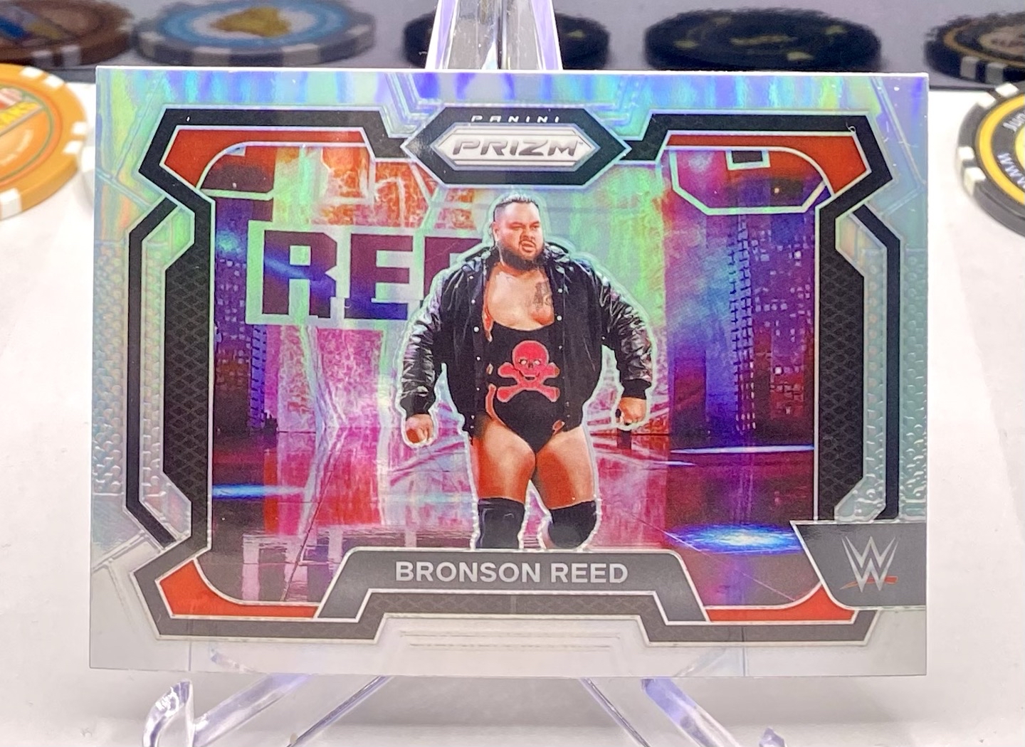 Bronson Reed 2024 WWE Prizm #66 Silver Prizm + Base Raw
