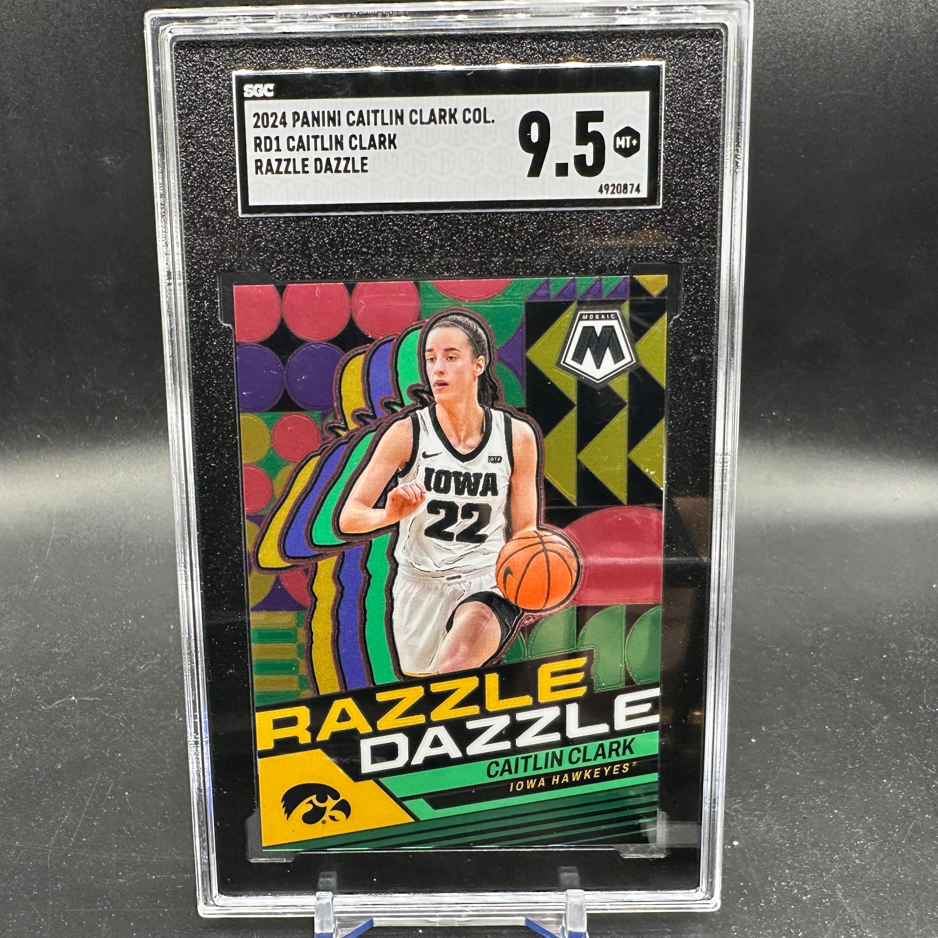 Caitlin Clark Razzle Dazzle SGC 9.5 2024 Panini Collection #RD1