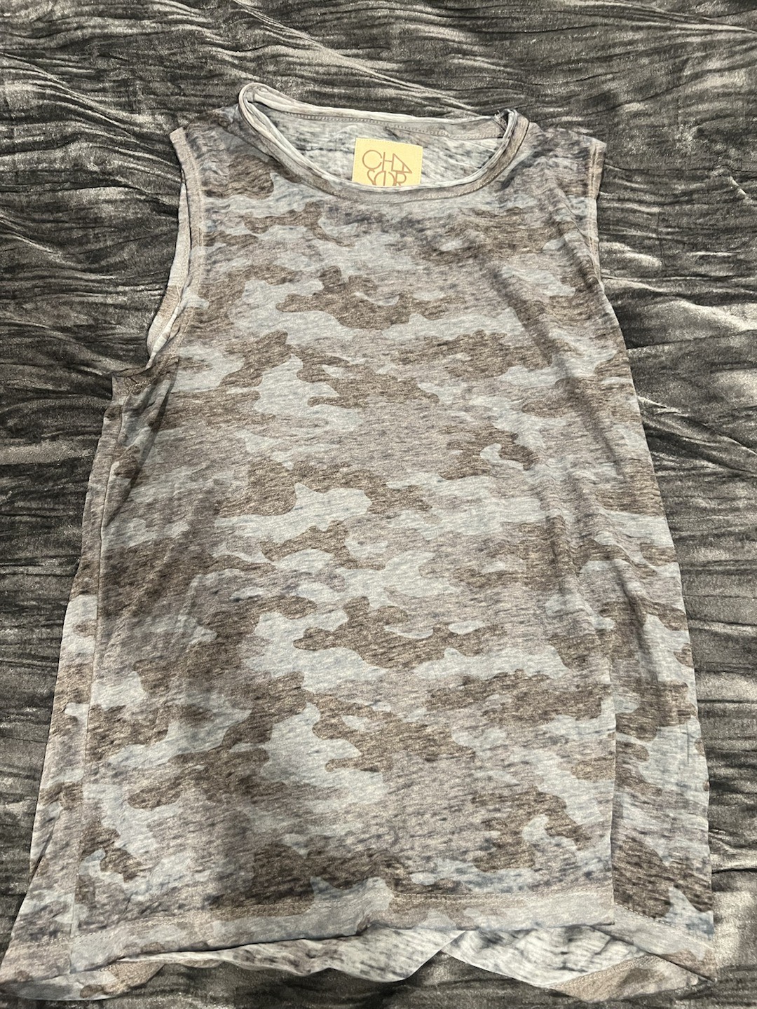 Chaser blue camouflage top Size S