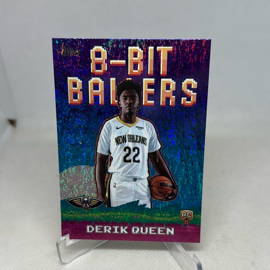 2025-26 Topps Basketball Derik Queen RC 8-Bit Ballers Insert Holo Foil ...