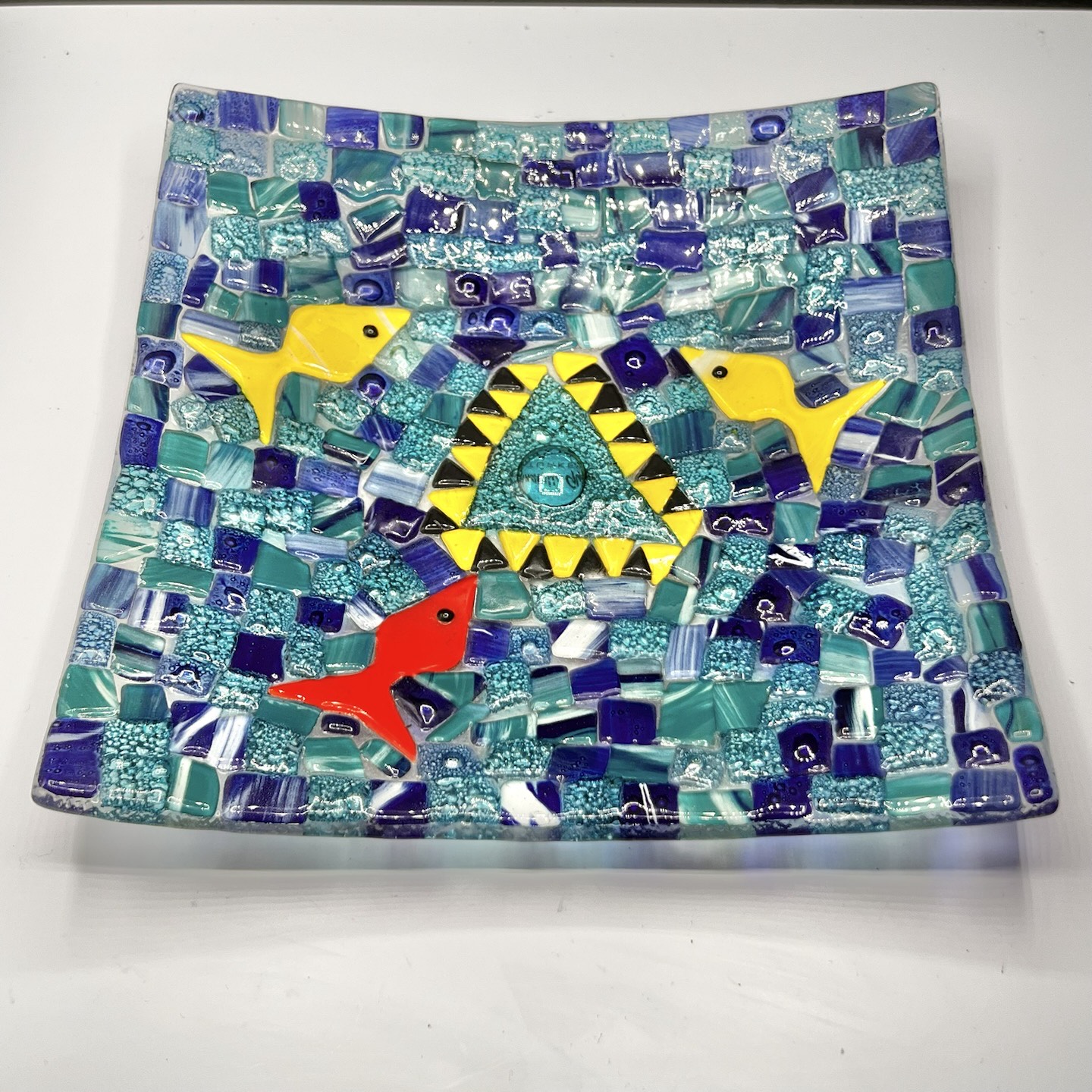 Turkish Fused Glass Fish Dish