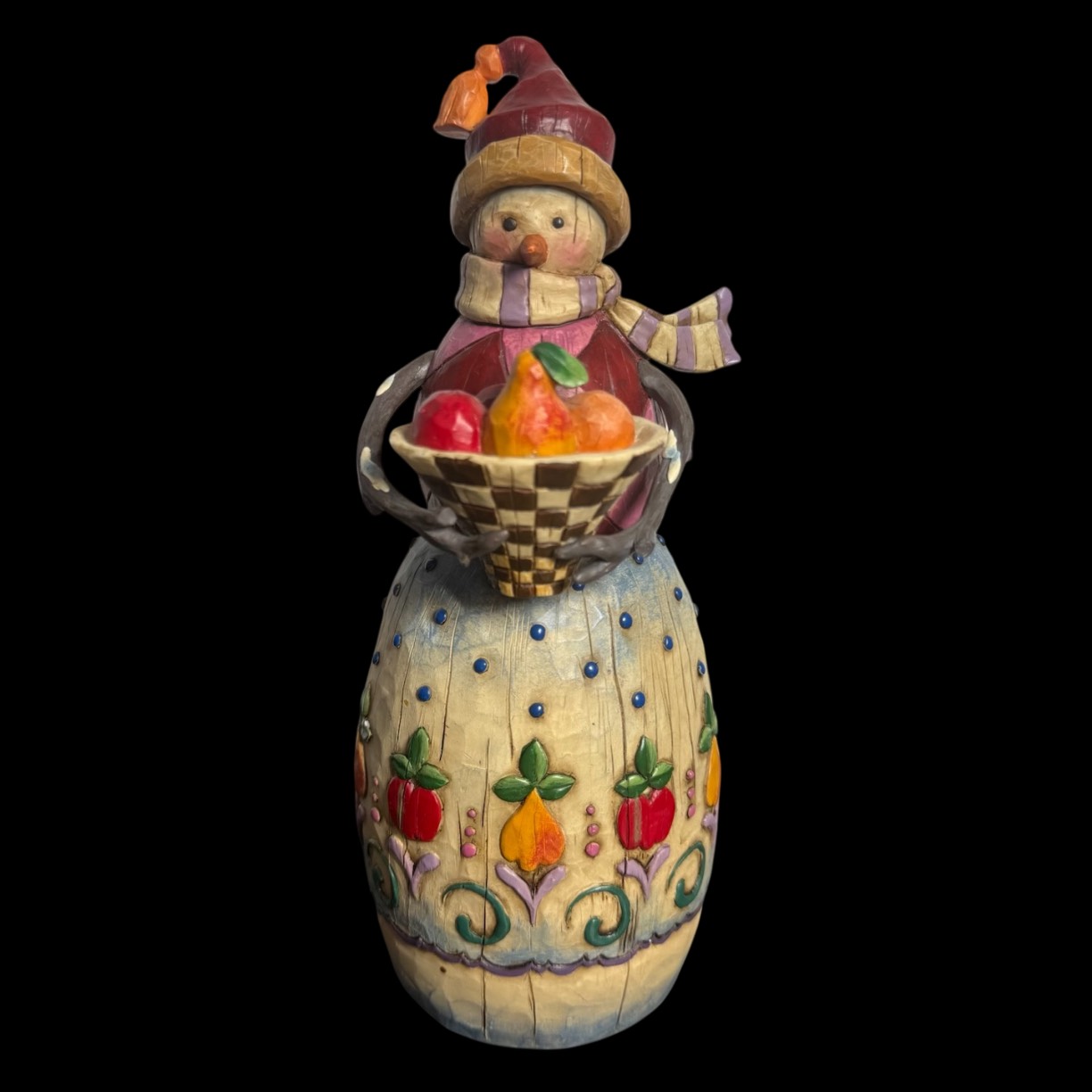 🦜 Early Bird Special 🦜 Jim Shore 2003 “Winter’s Bounty” Snowman ...