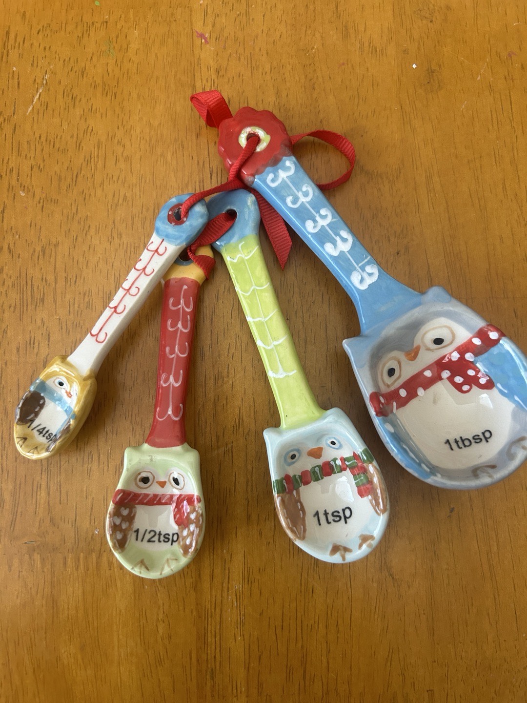 Vintage Pier One Owl Measuring Spoons