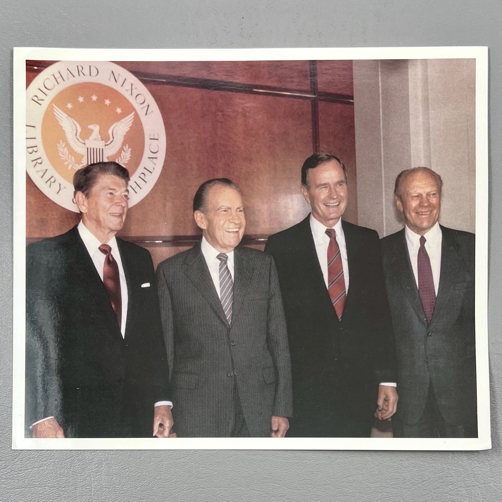 Richard Nixon Library & Birthplace Collector Series Photo Reagan Bush ...