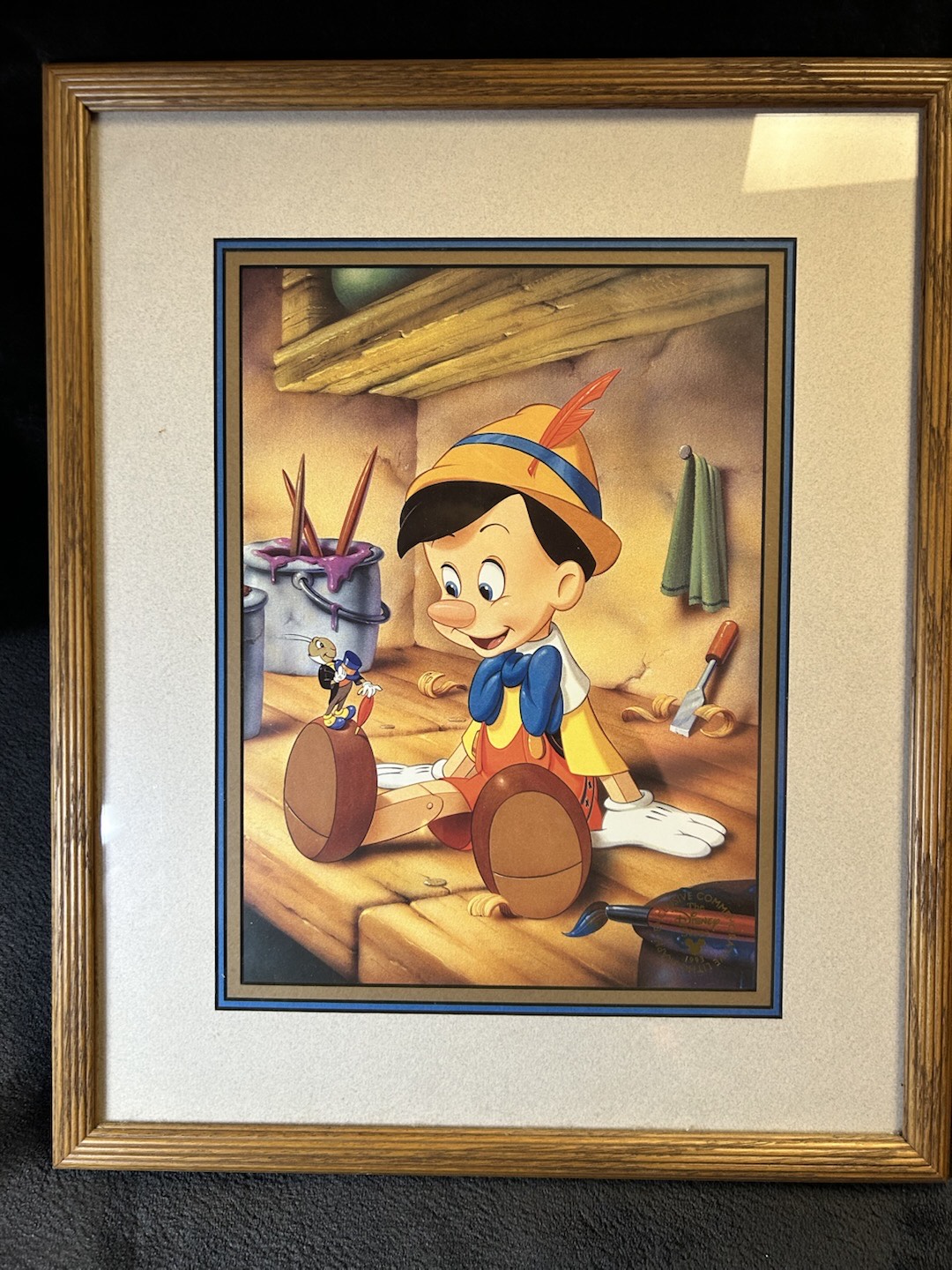 Vintage Disney Pinocchio Exclusive Commemorative Lithograph 1993 Matted ...