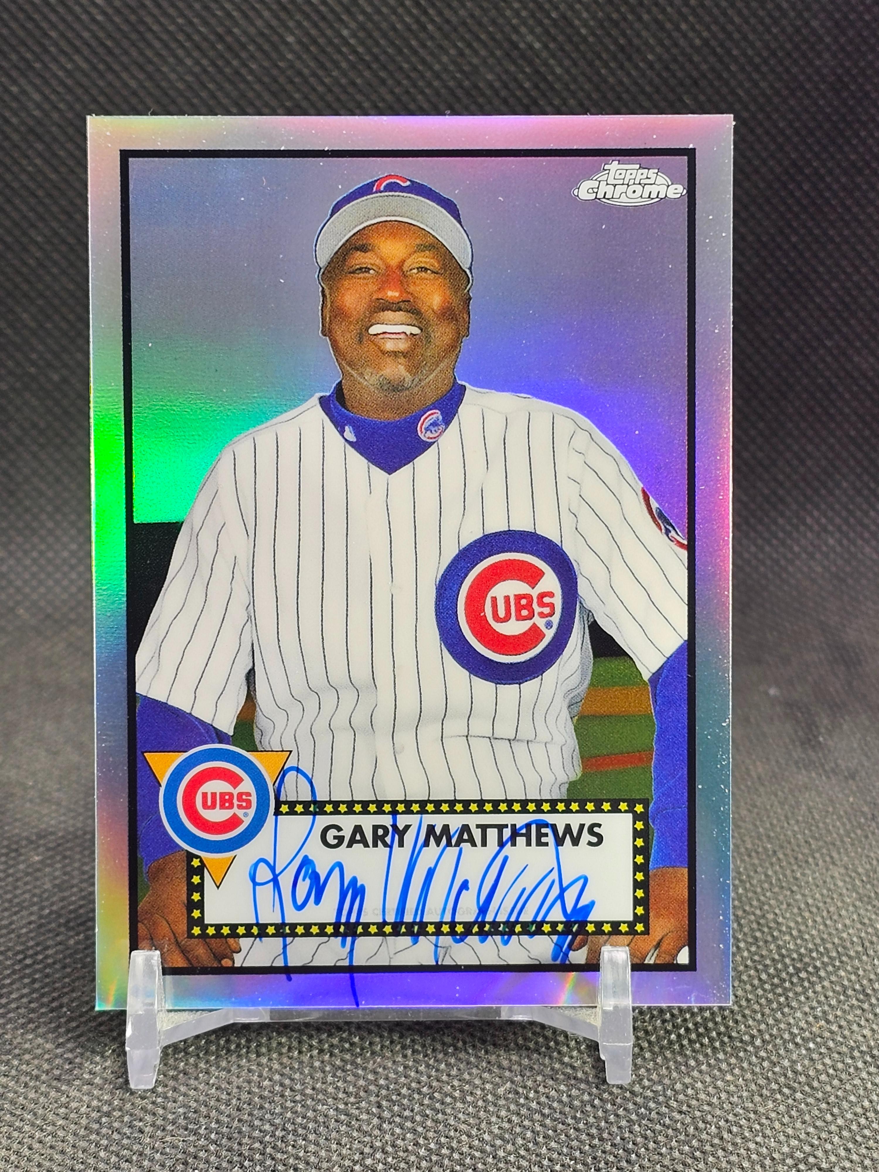Gary Matthews 2021 Topps Chrome Platinum Anniversary Edition Refractor ...
