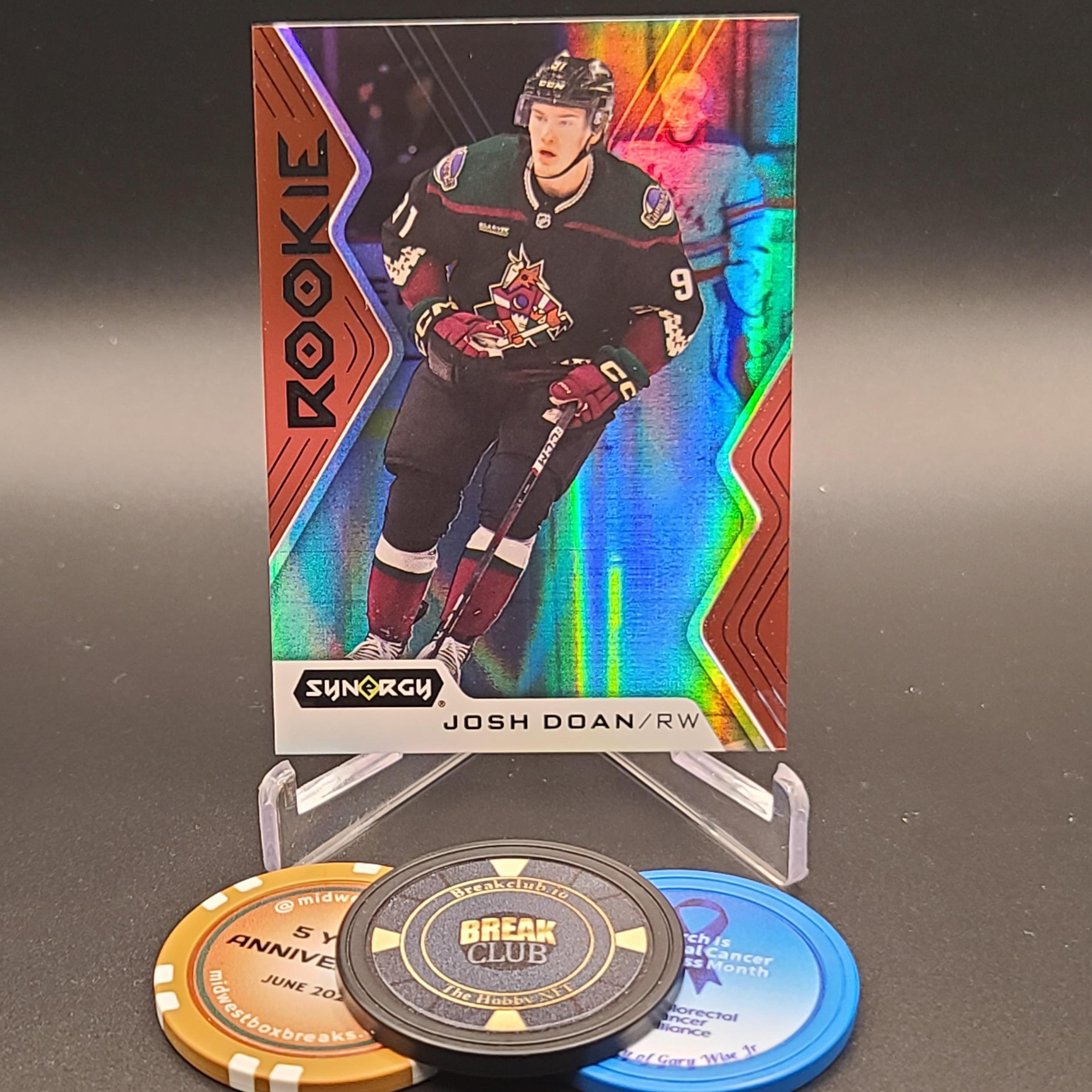 Josh Doan Rookie 2024-25 Upper Deck Synergy Hockey Red Parallel ...