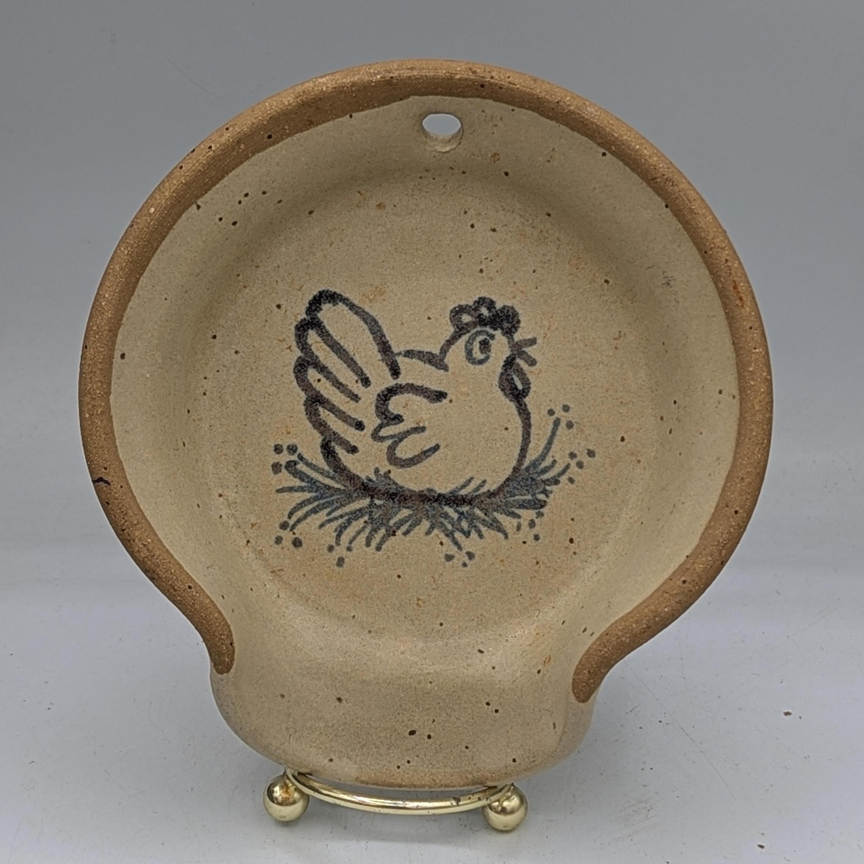 Tom Gray Pottery Chicken on Nest spoon Rest / Display Piece