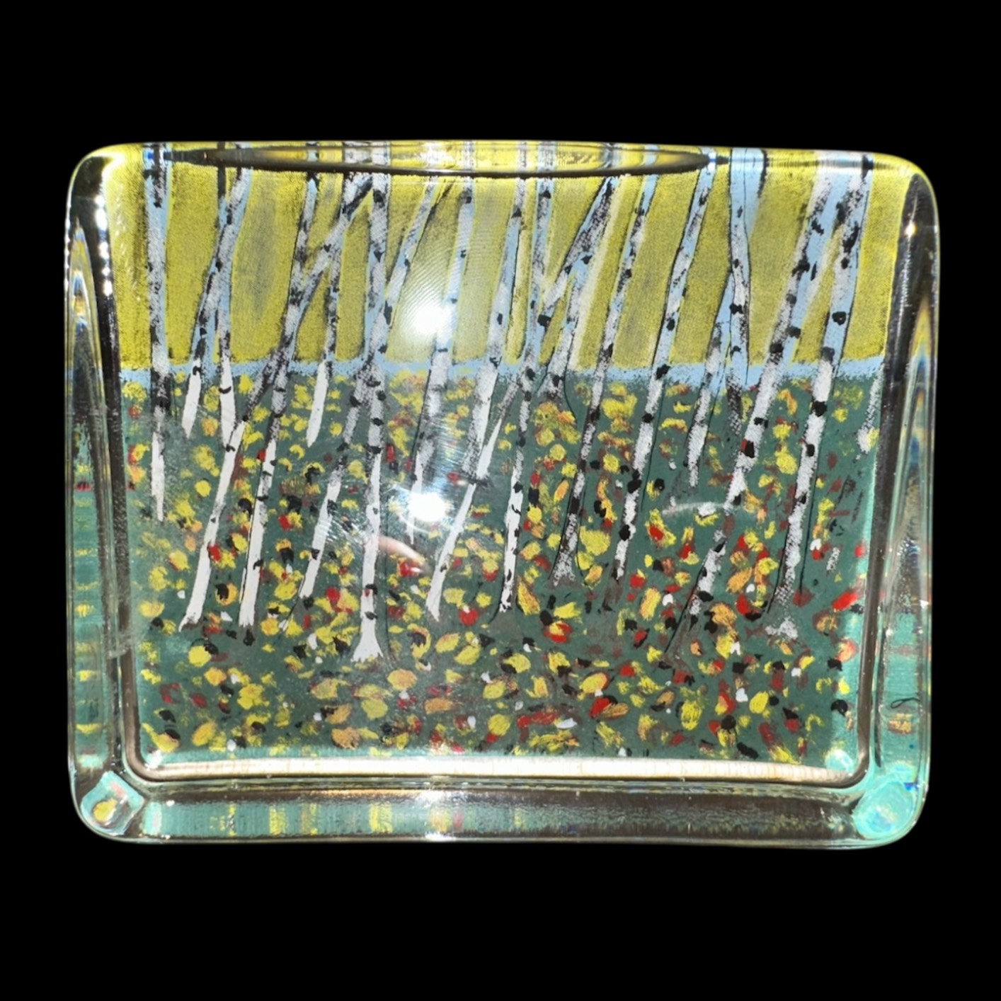 Iittala of Finland Glass Paperweight Card- Heljä Liukko-Sundström Birch ...