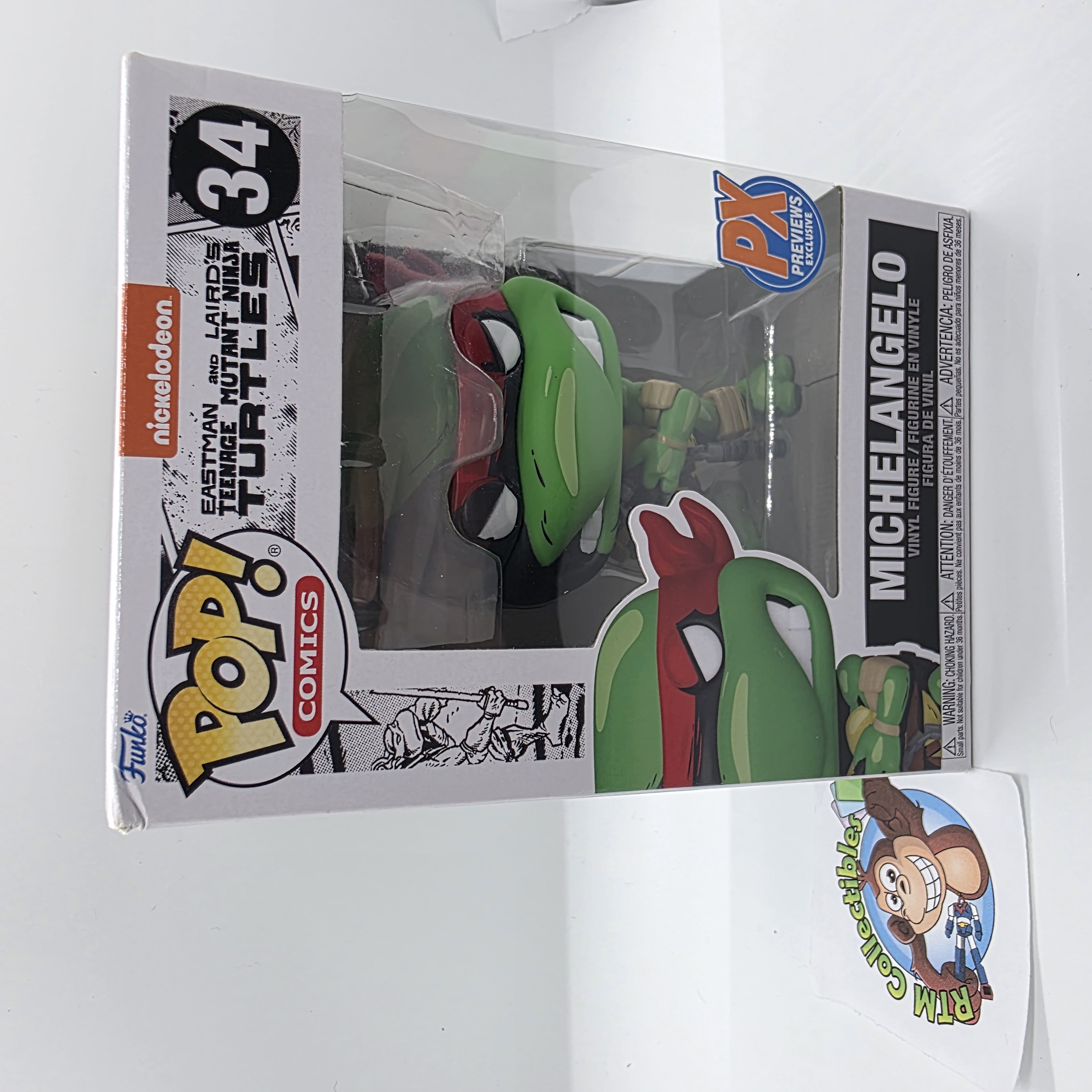 Funko Pop! Teenage Mutant Ninja Turtle#34 Michelangelo, PX Preview Exclusive