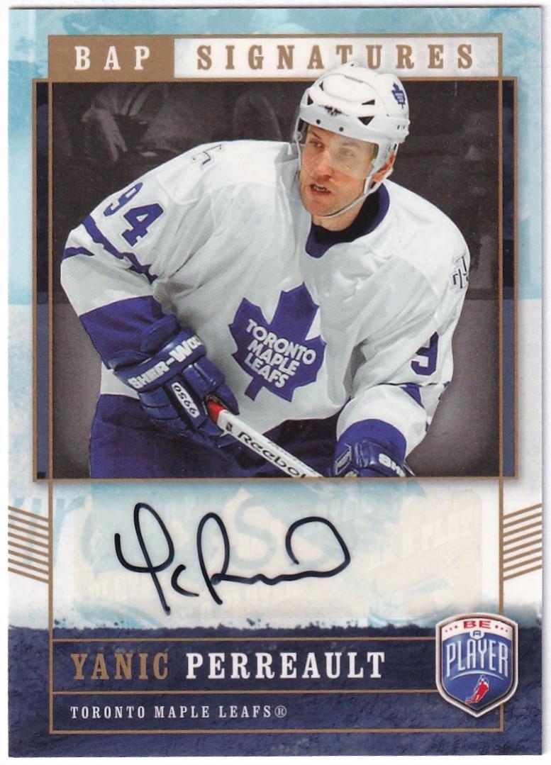 2006-07 Be A Player Signatures #YP Yanic Perreault Toronto Maple Leafs ...