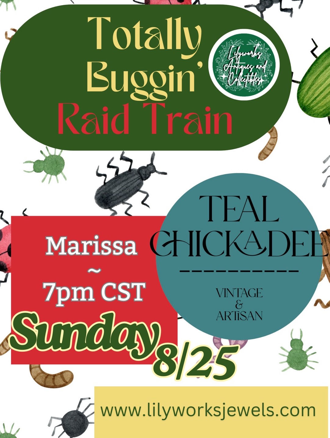 Totally Buggin’ Raid Train! Teal Chickadee Live!