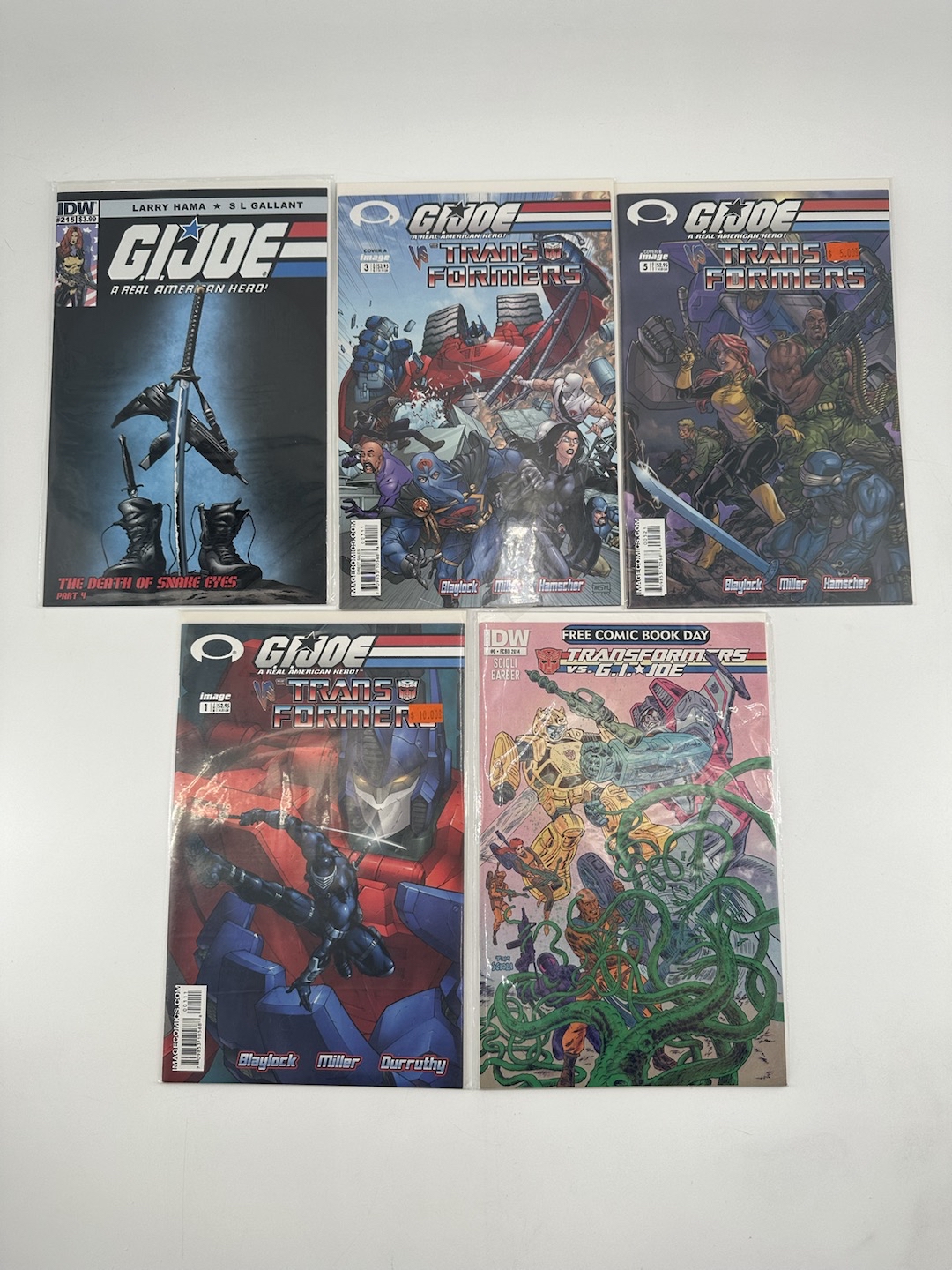 #15 GI Joe Vs Transformers Comic Book Lot