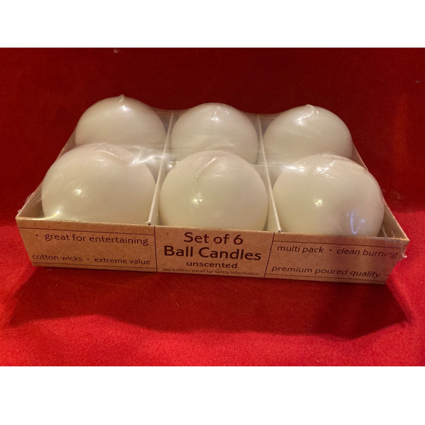 02. Set Of 6 Snowball Candles