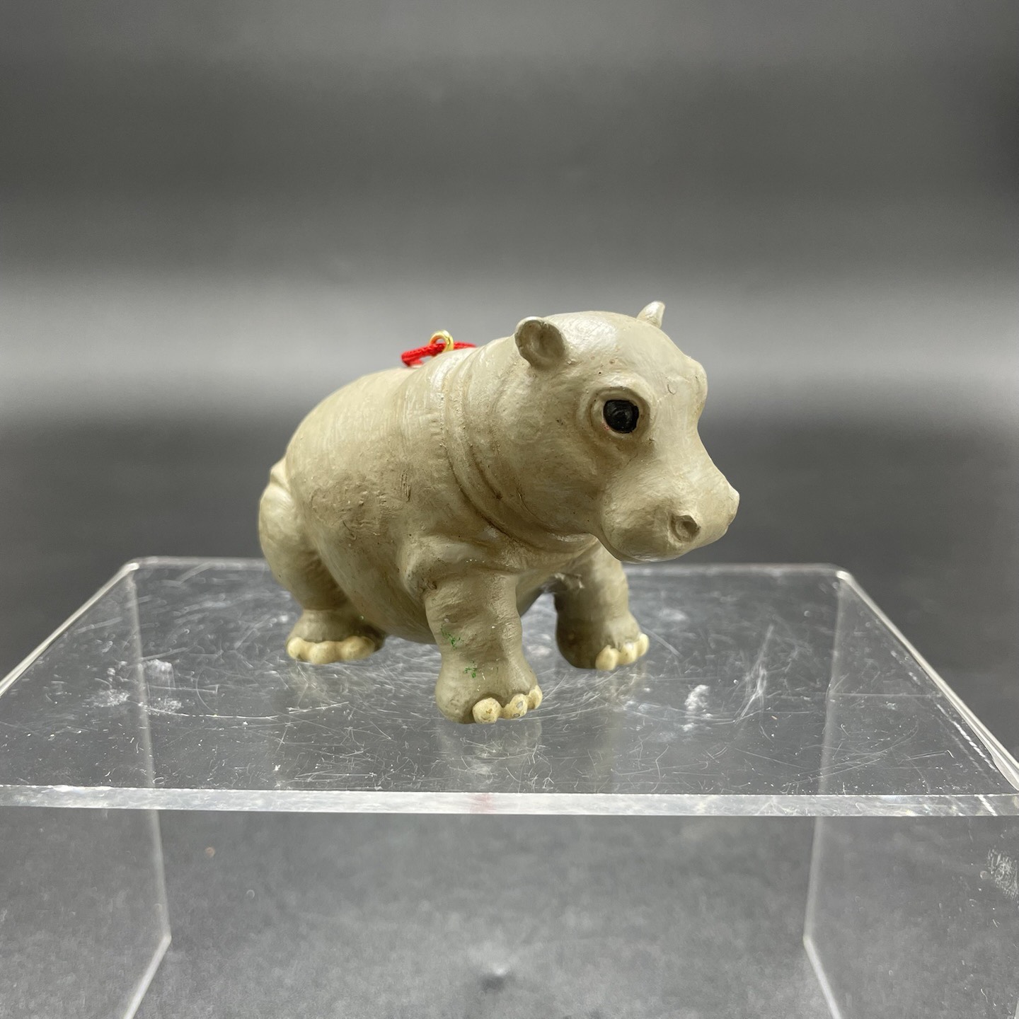 Hippo Hippopotamus Hanging Resin Ornament Christmas Vintage Africa Zoo ...