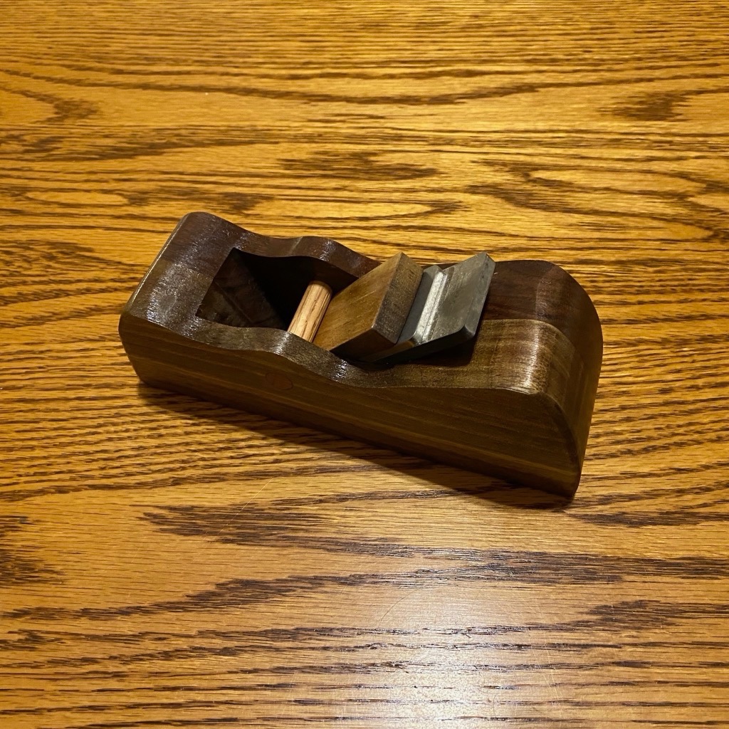 Wooden Block Plane and Hock Blade Set